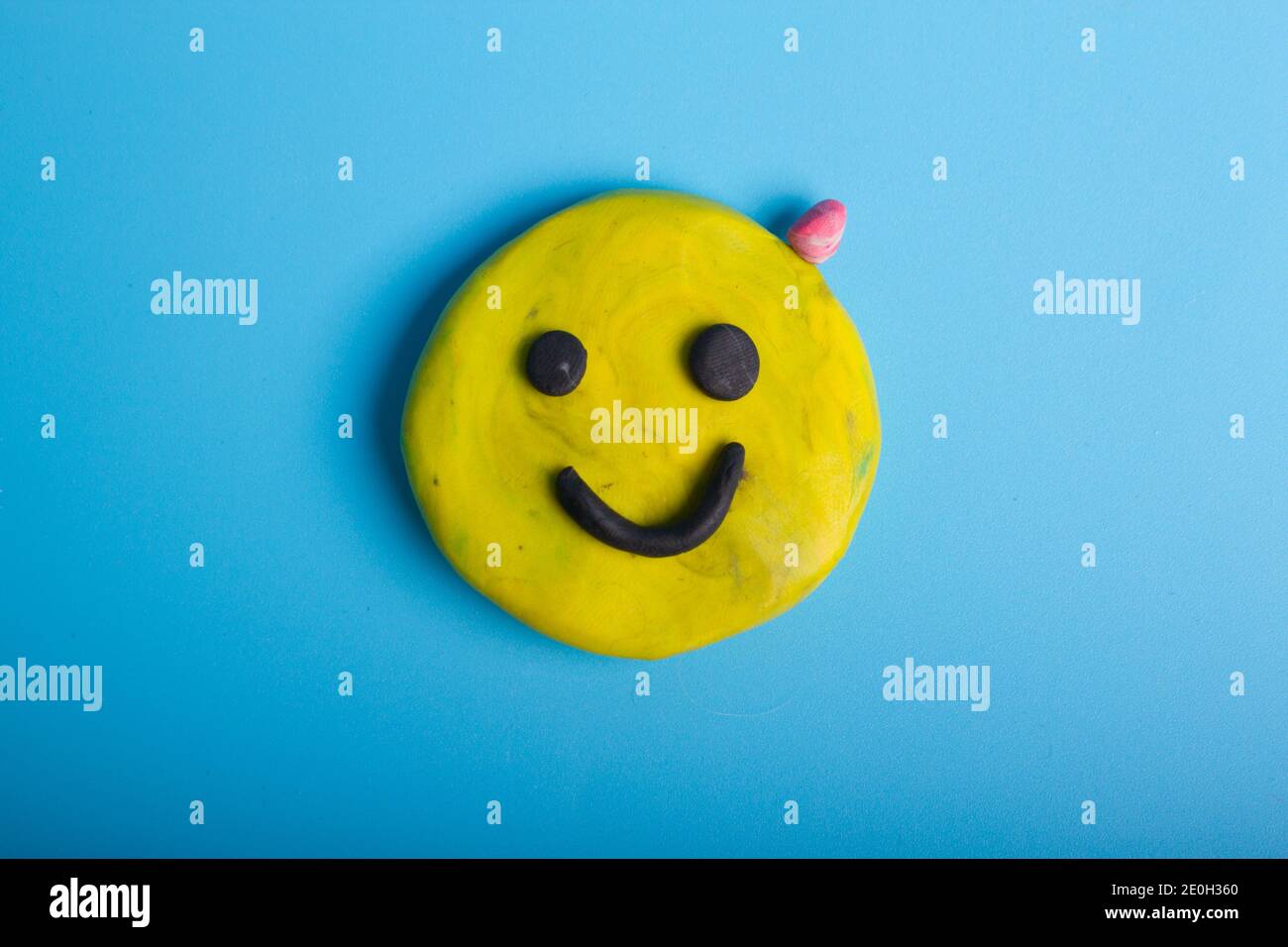 Smiley with acne on it's head Stock Photo - Alamy