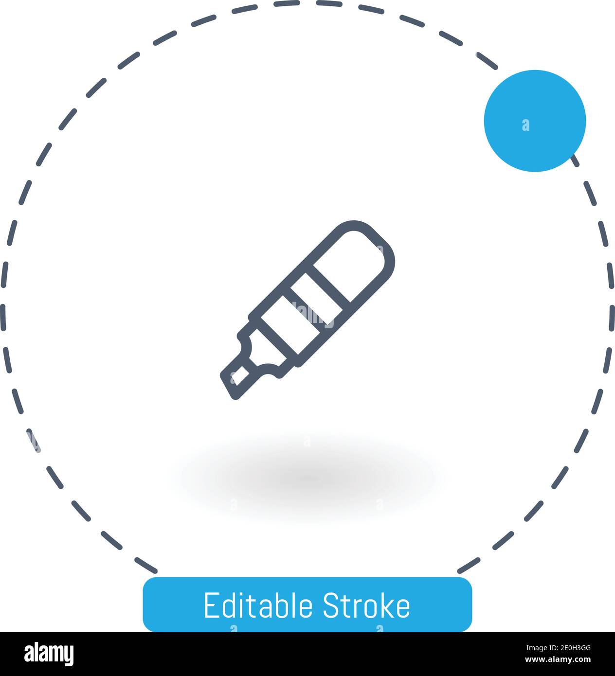 marker vector icon editable stroke outline icons for web and mobile ...