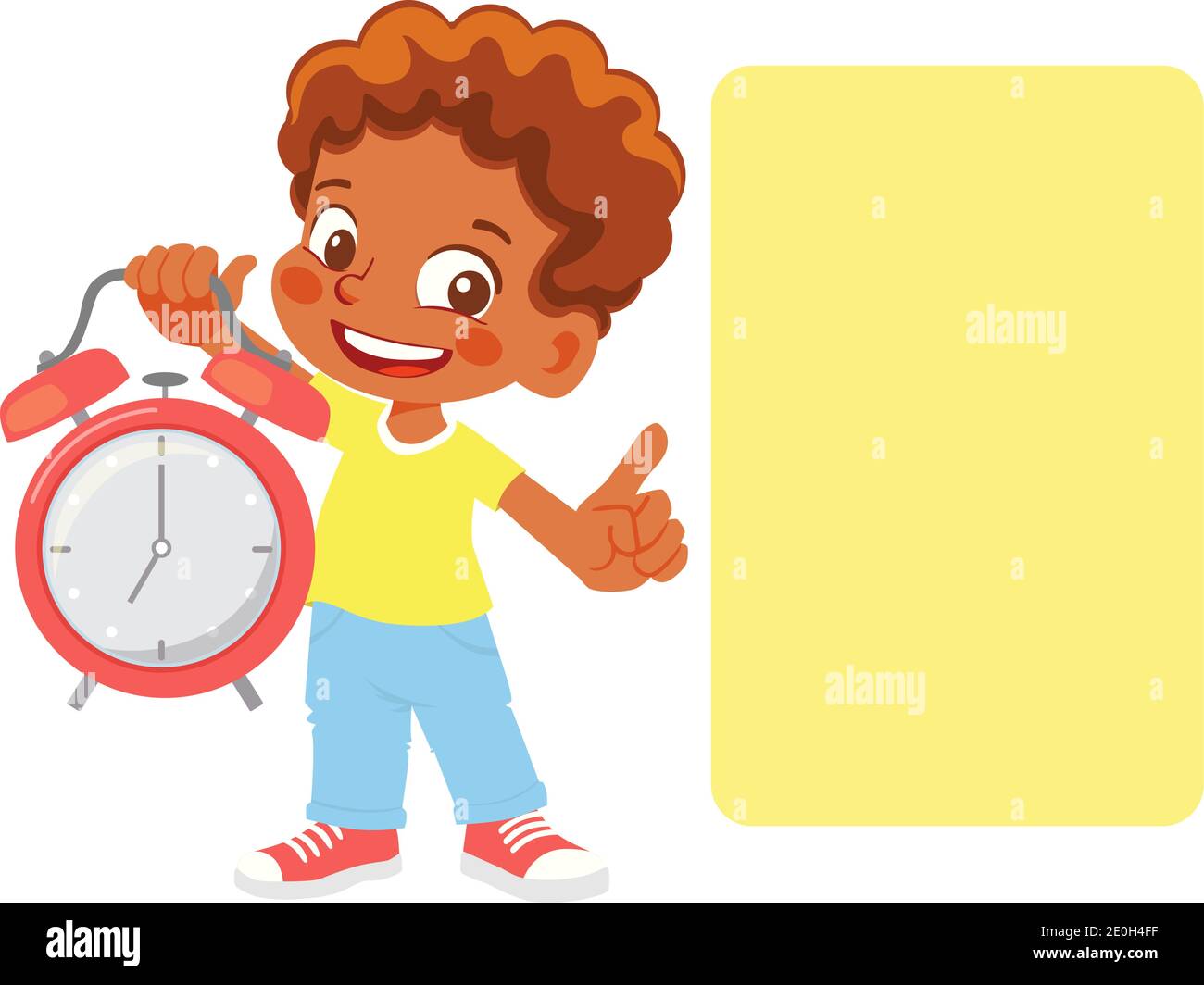 Black boy clock Stock Vector Images - Alamy