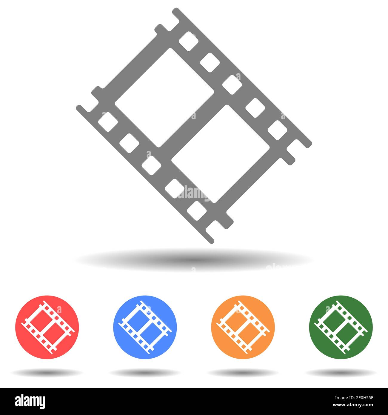 Cinema film strip vector icon Stock Vector Image & Art - Alamy