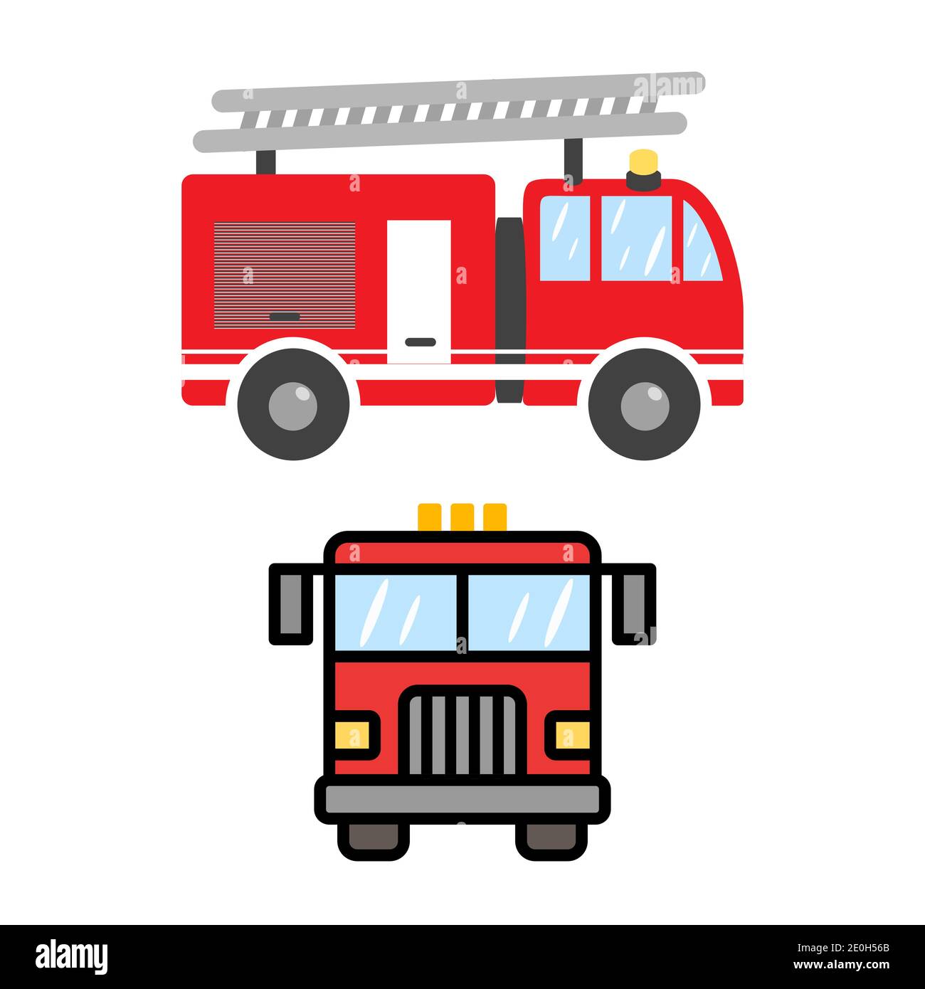 Car fire department in Stock Vector Images - Alamy