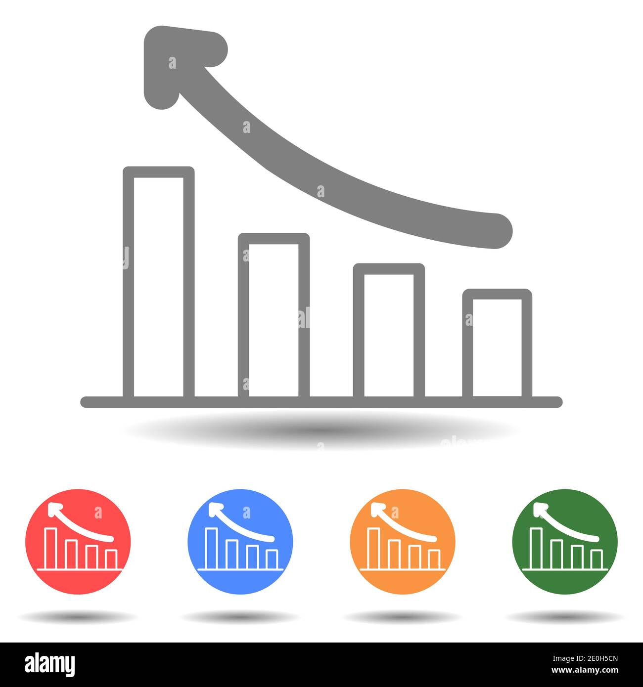 Growth diagram arrow vector icon Stock Vector Image & Art - Alamy