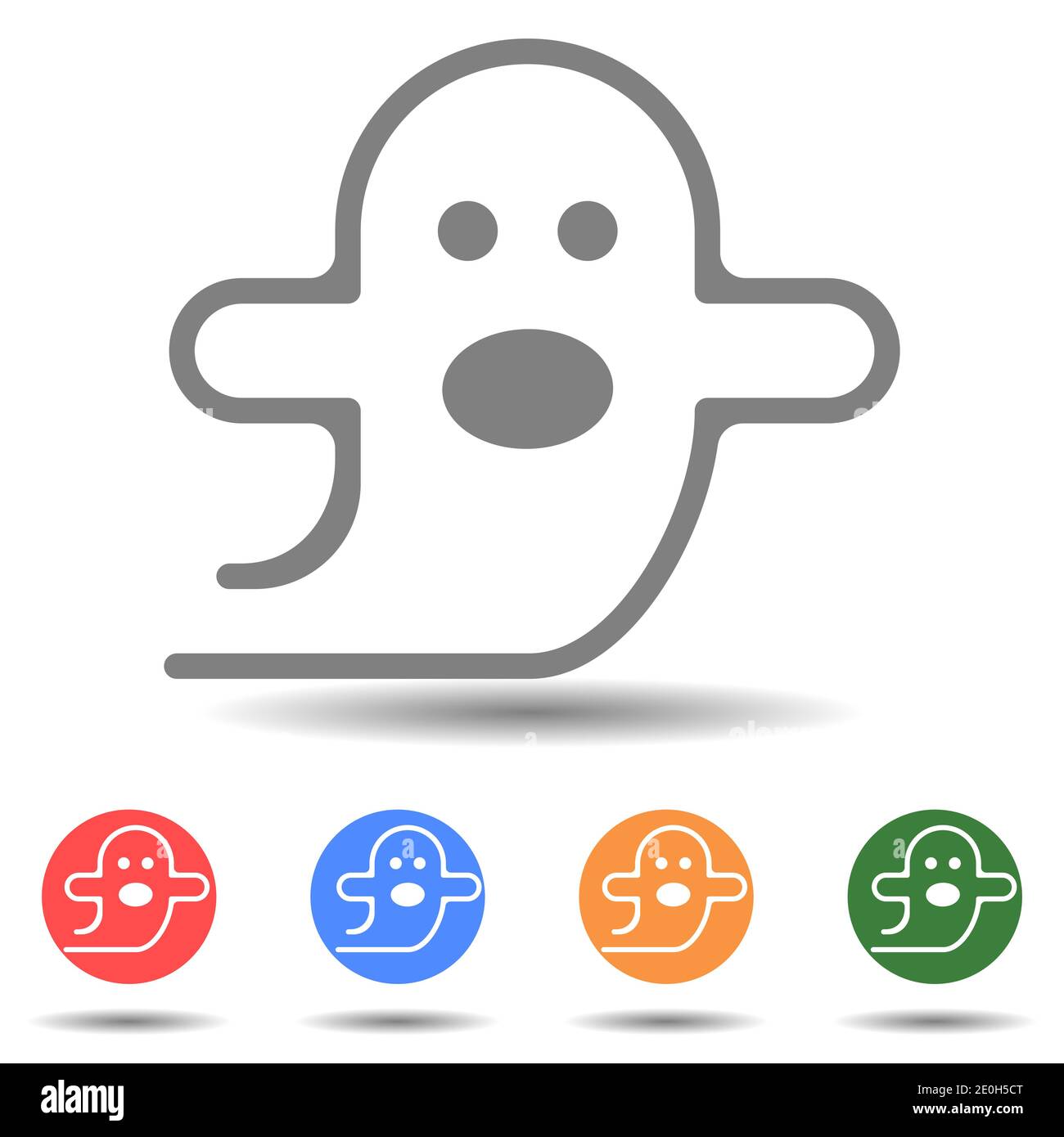 Simple ghost doodle vector isolated Stock Vector Image & Art - Alamy