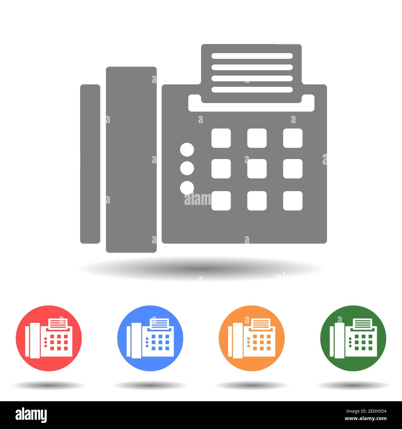 Fax phone icon vector isolated Stock Vector Image & Art - Alamy