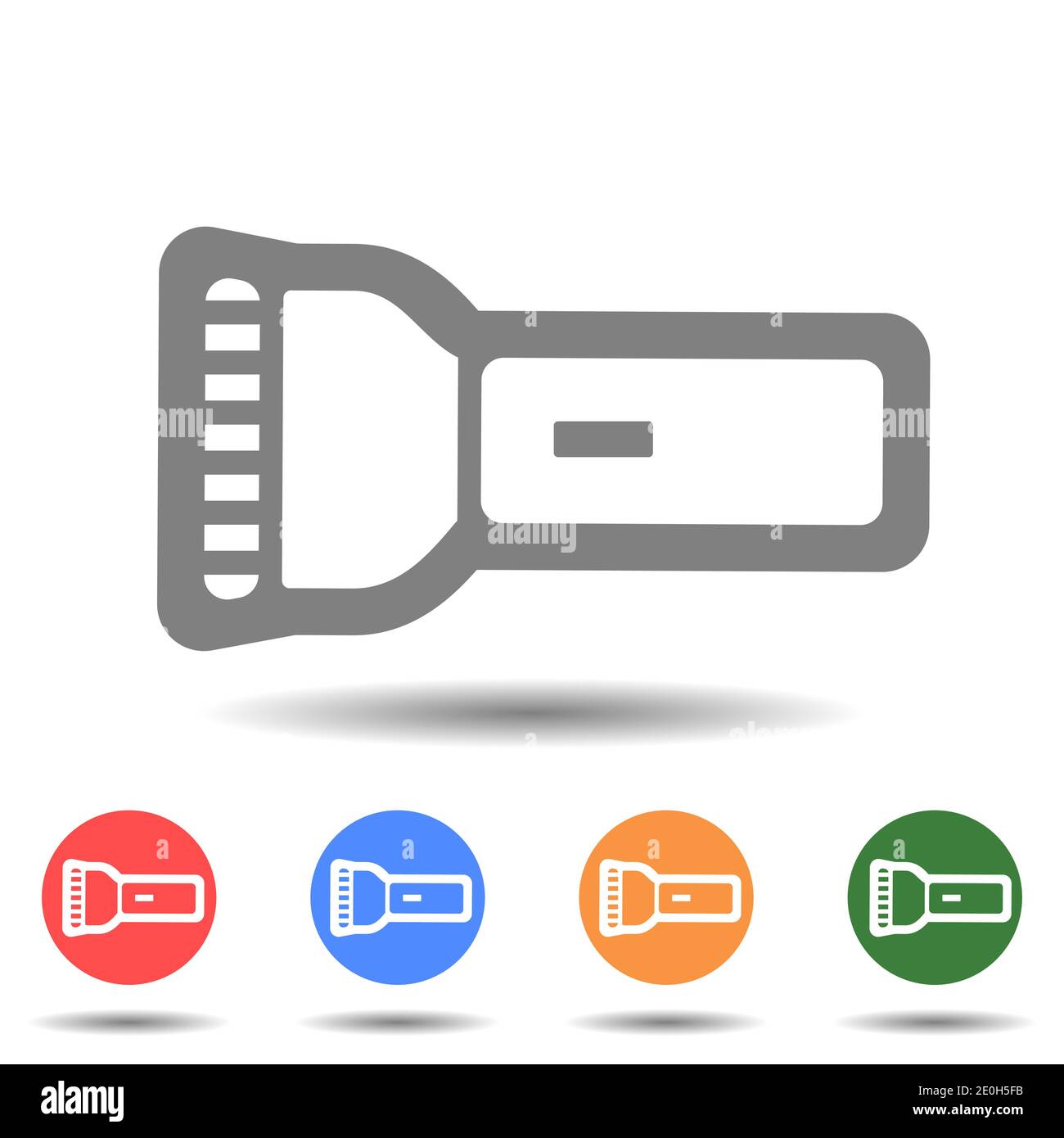 Flashlight hand lamp vector icon isolated Stock Vector Image & Art - Alamy