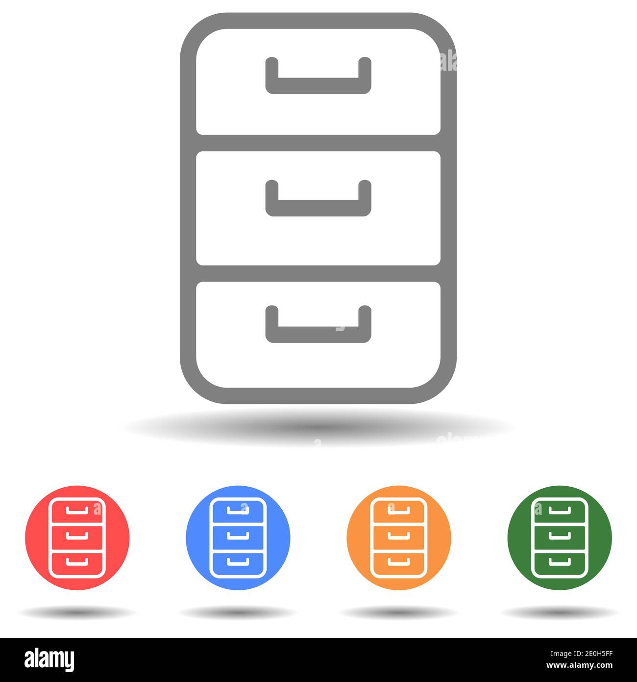 Chest of drawers vector hi-res stock photography and images - Alamy