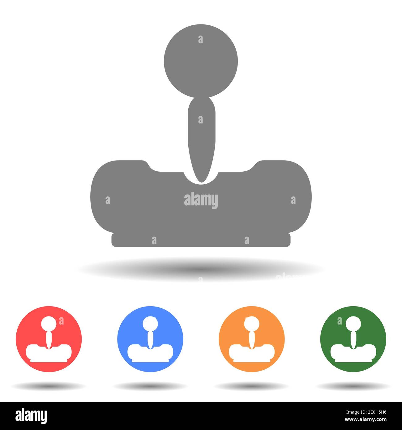 Retro gamepad logo joystick Cut Out Stock Images & Pictures - Alamy