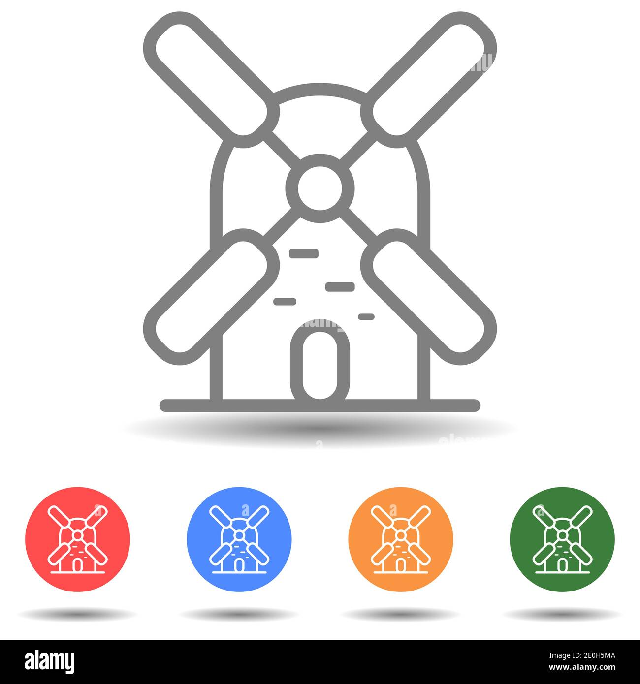 Farm windmill vector icon isolated Stock Vector Image & Art - Alamy