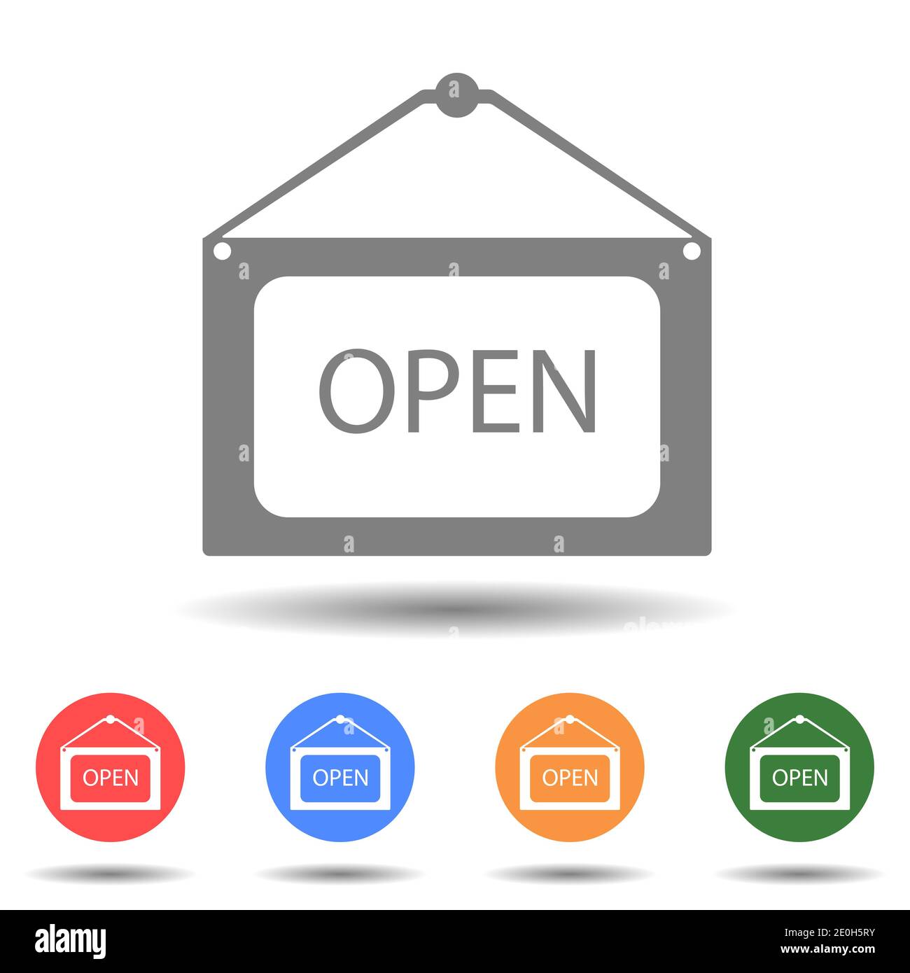 Hanging sign icon Stock Vector Images - Alamy