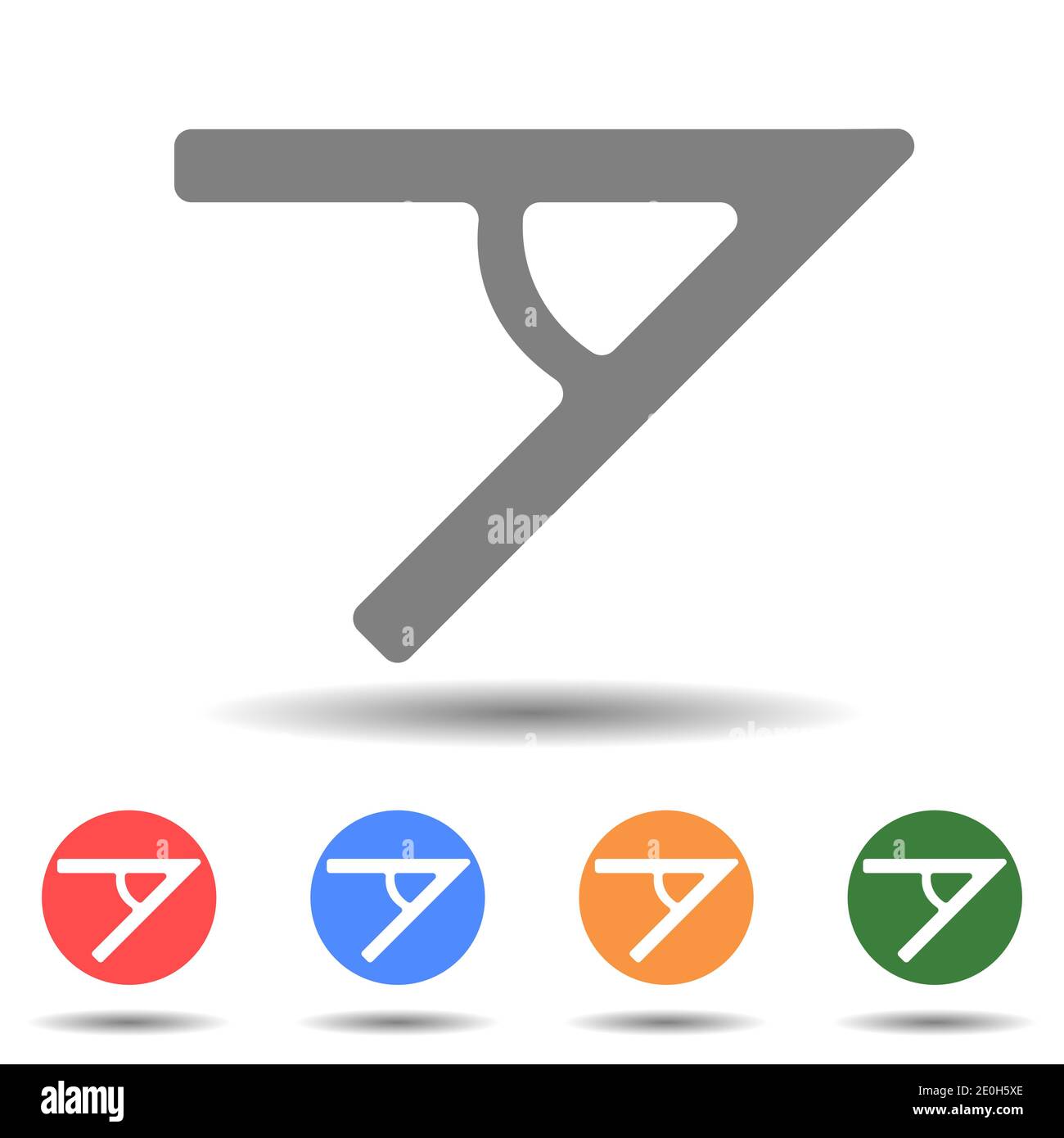 L square alignment ruler vector icon Stock Vector Image & Art - Alamy