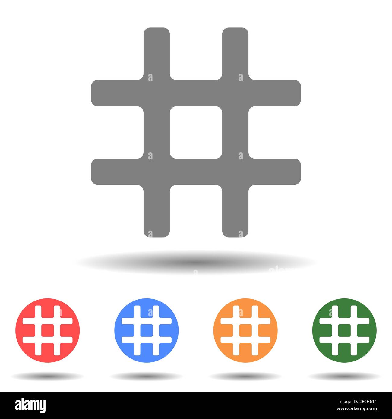 Hash number sign vector icon Stock Vector Image & Art - Alamy