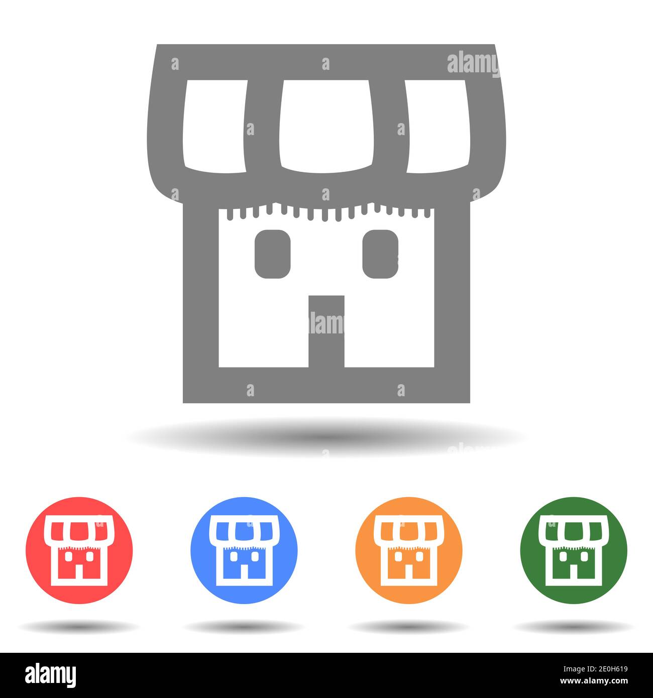 Shopping center, grocery icon vector Stock Vector Image & Art - Alamy