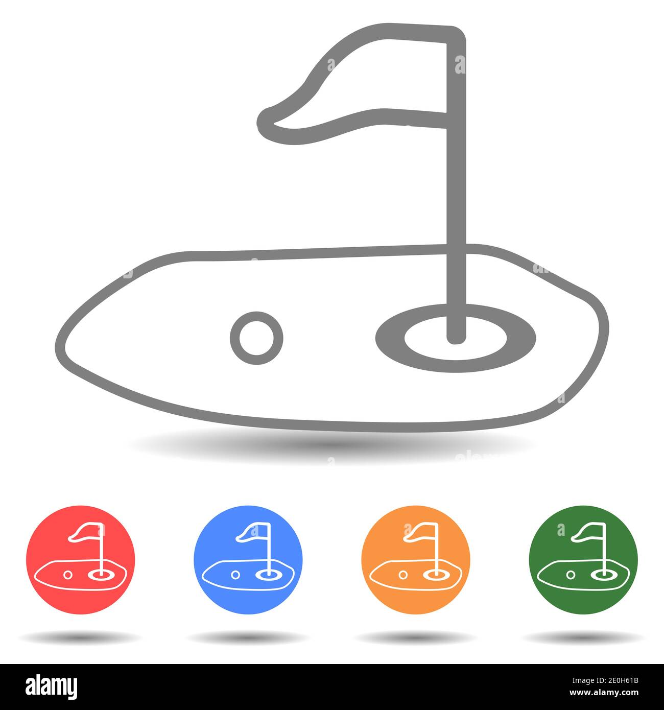 Man hitting golf ball Stock Vector Images - Alamy