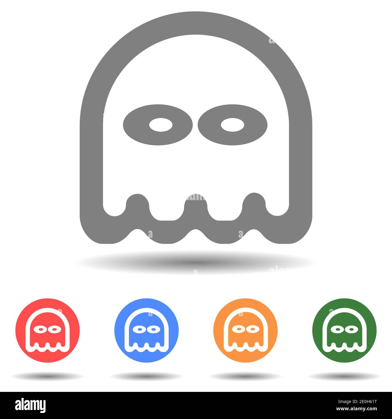 Ghost horror icon vector isolated Stock Vector Image & Art - Alamy