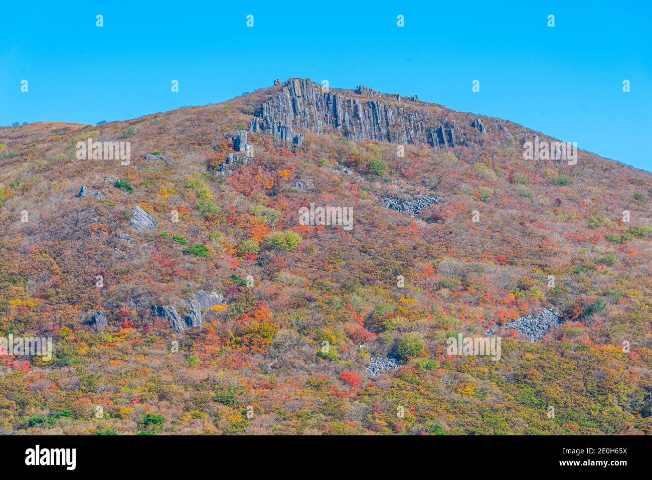 Peaks of Mudeungsan national park near Gwangju, Republic of Korea Stock ...