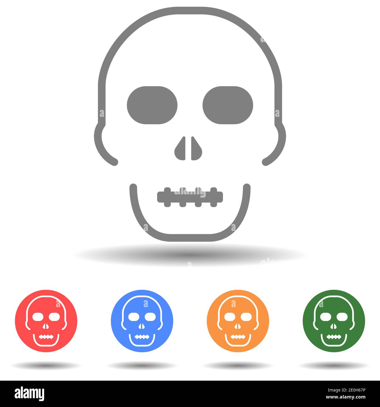 Human skull skeleton icon vector Stock Vector Image & Art - Alamy