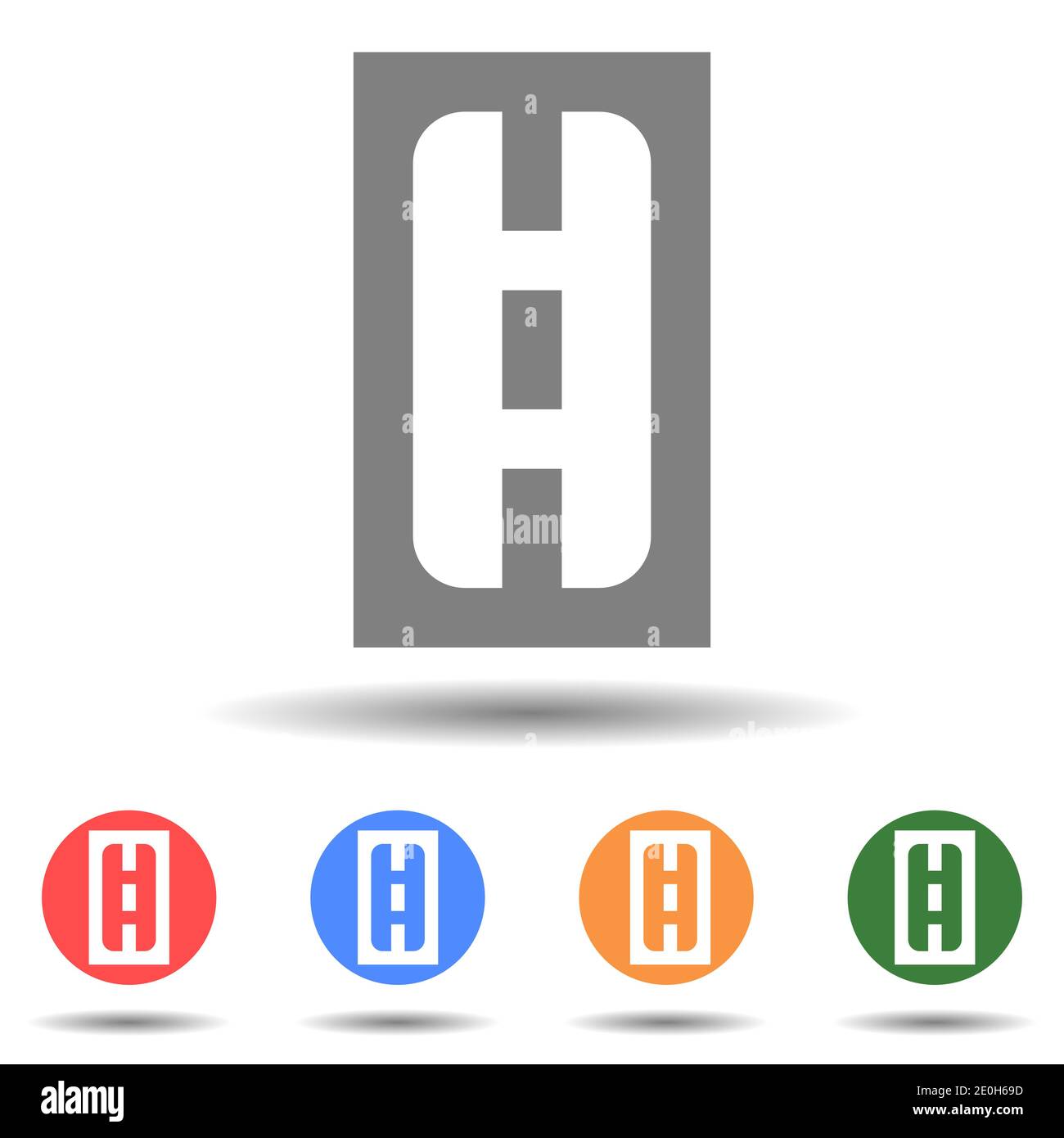 Vertical top view road Stock Vector Images - Alamy