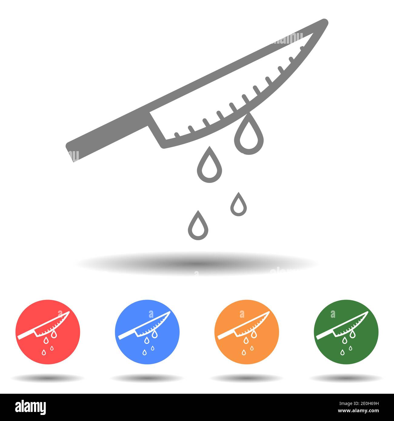 Steel knife with blood icon vector Stock Vector Image & Art - Alamy
