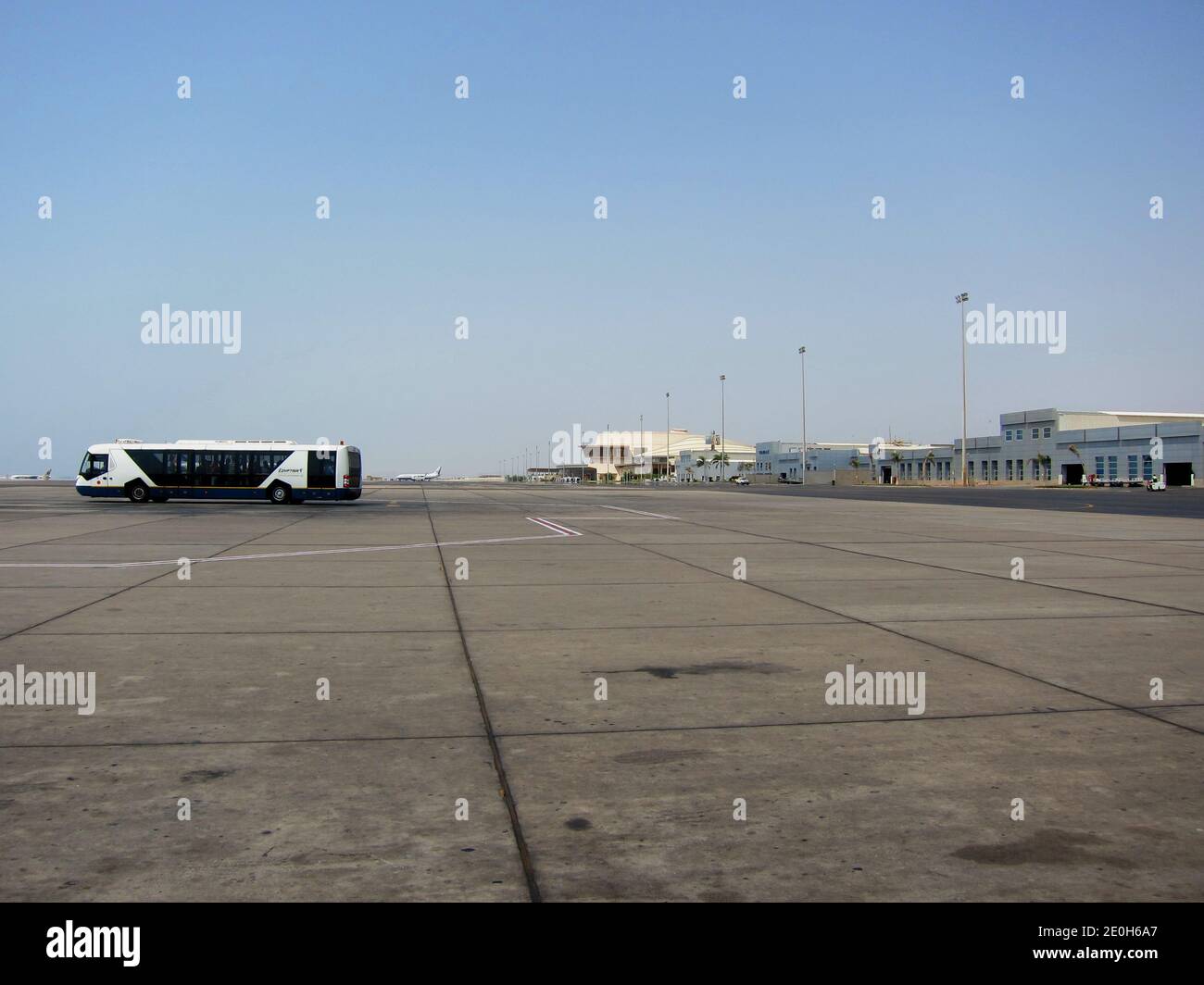 airport with bus travel in egypt Stock Photo - Alamy