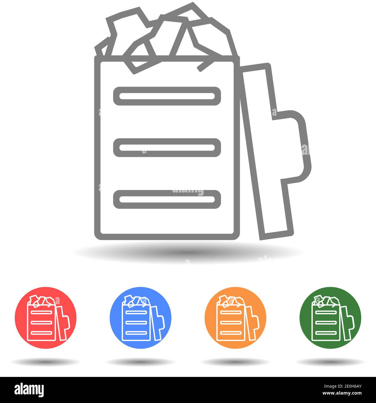 Full recycling bin Stock Vector Images - Alamy