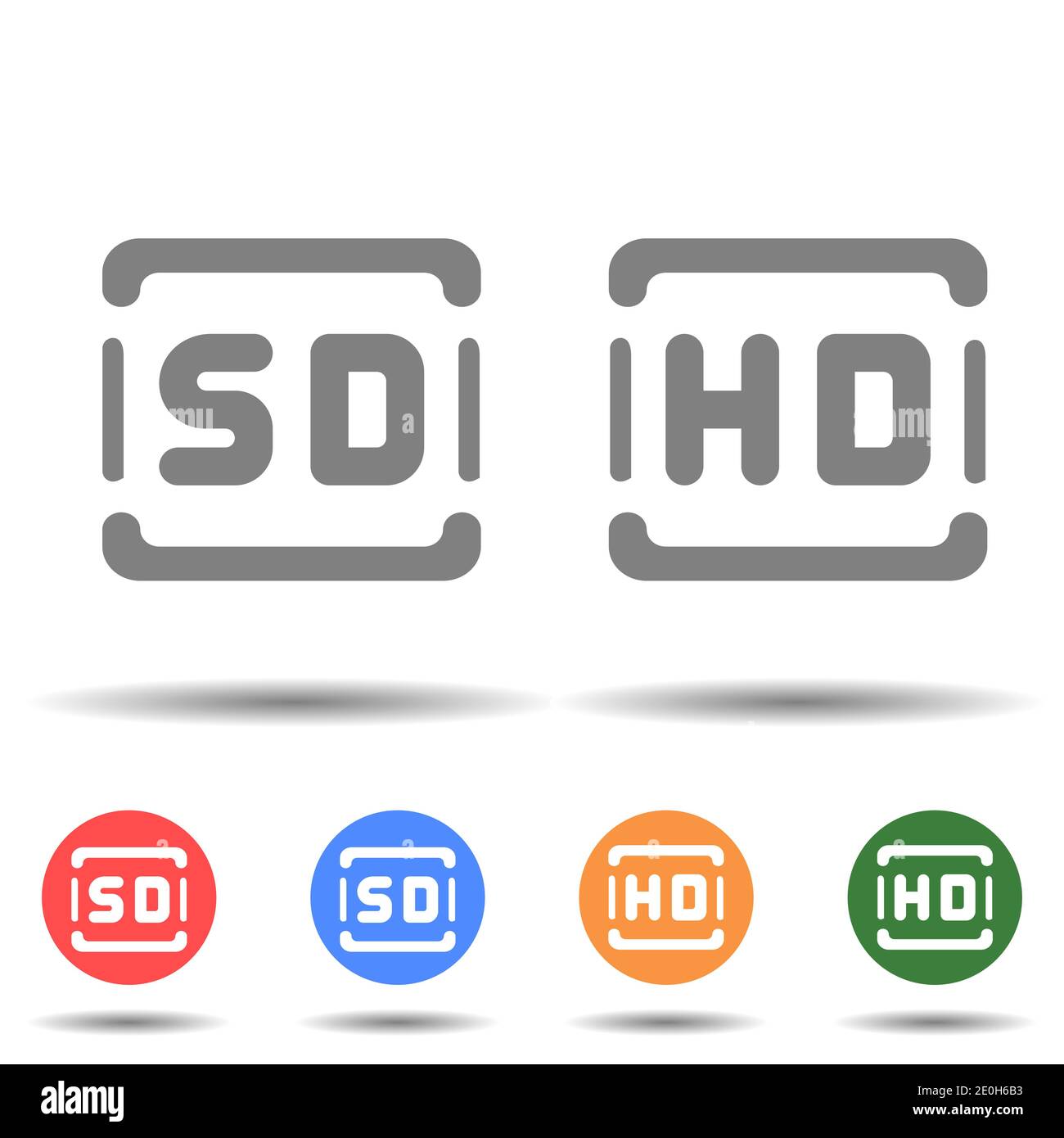 Display resolution icons hd hi-res stock photography and images - Alamy