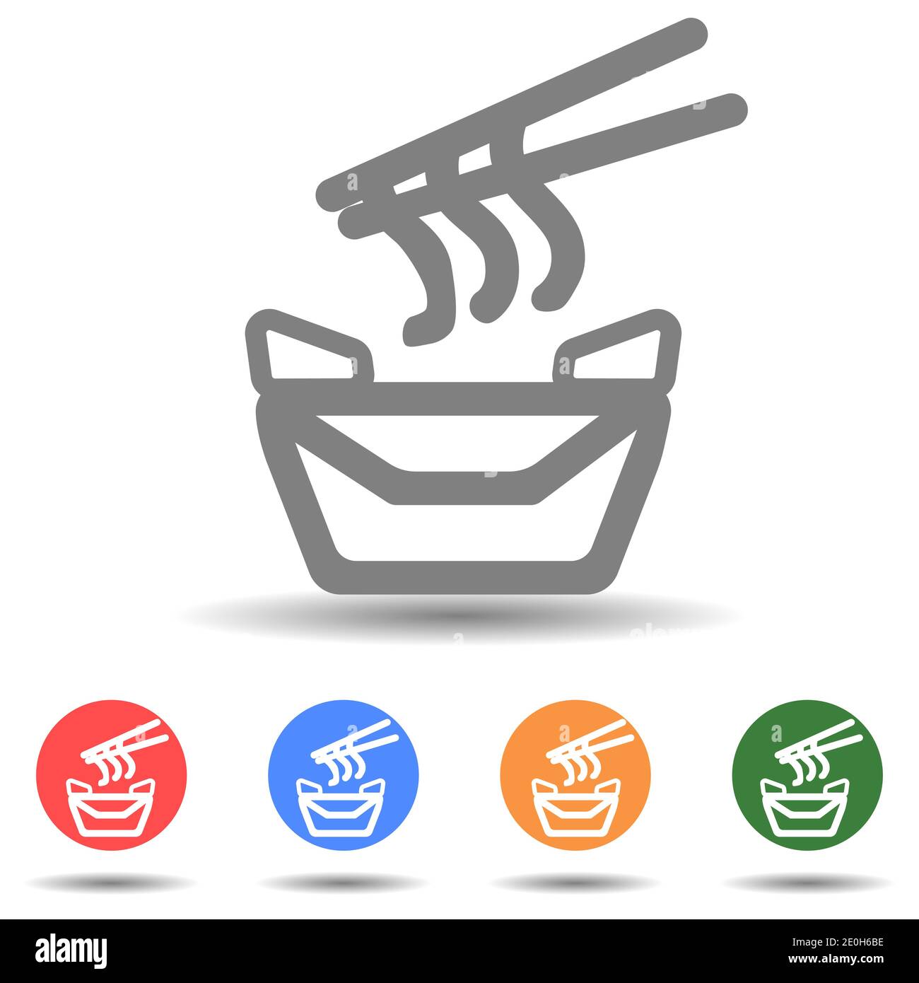 Chinese noodle vector icon in simple style Stock Vector Image & Art - Alamy