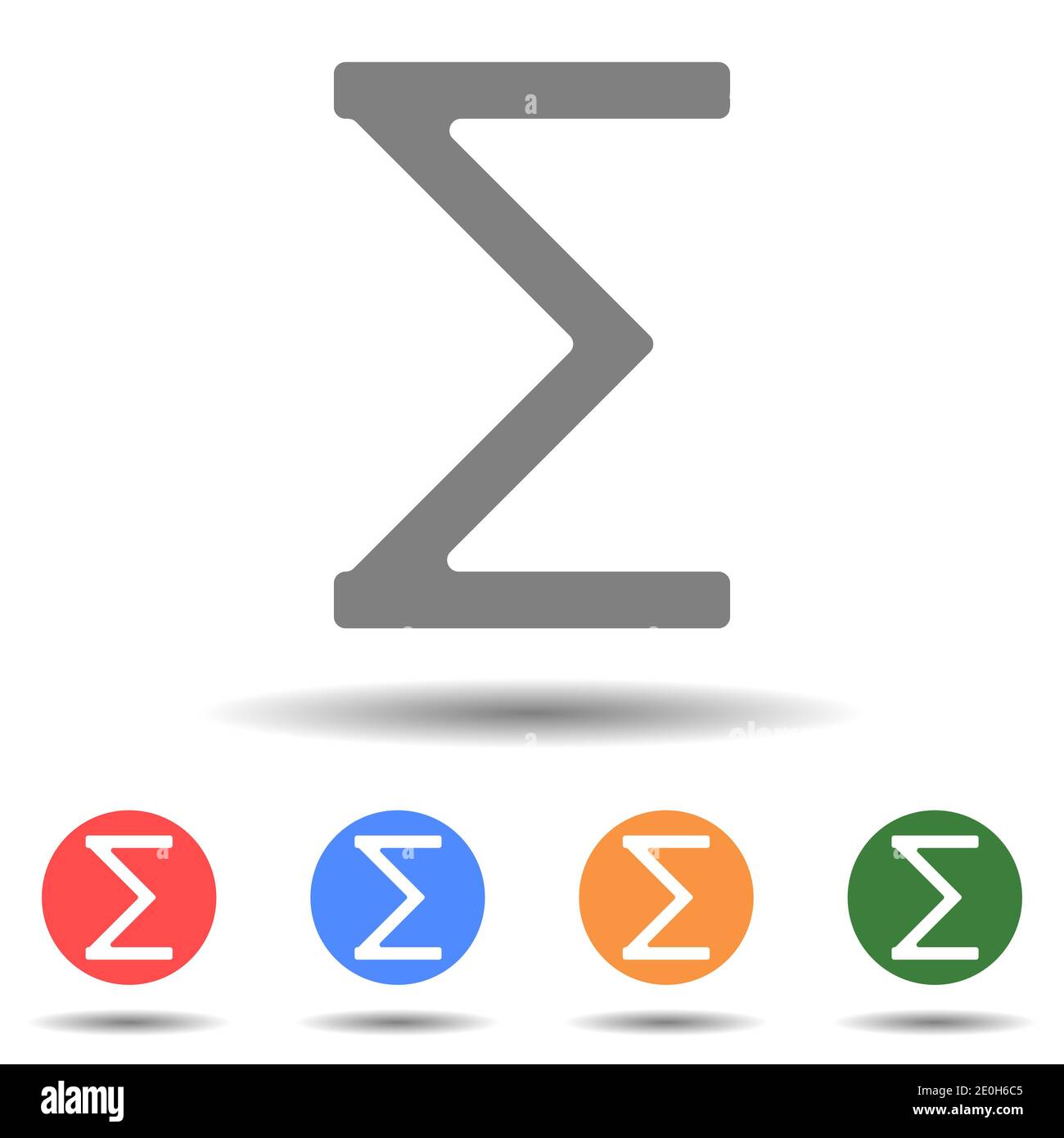 Sum sign vector icon in simple style Stock Vector Image & Art - Alamy