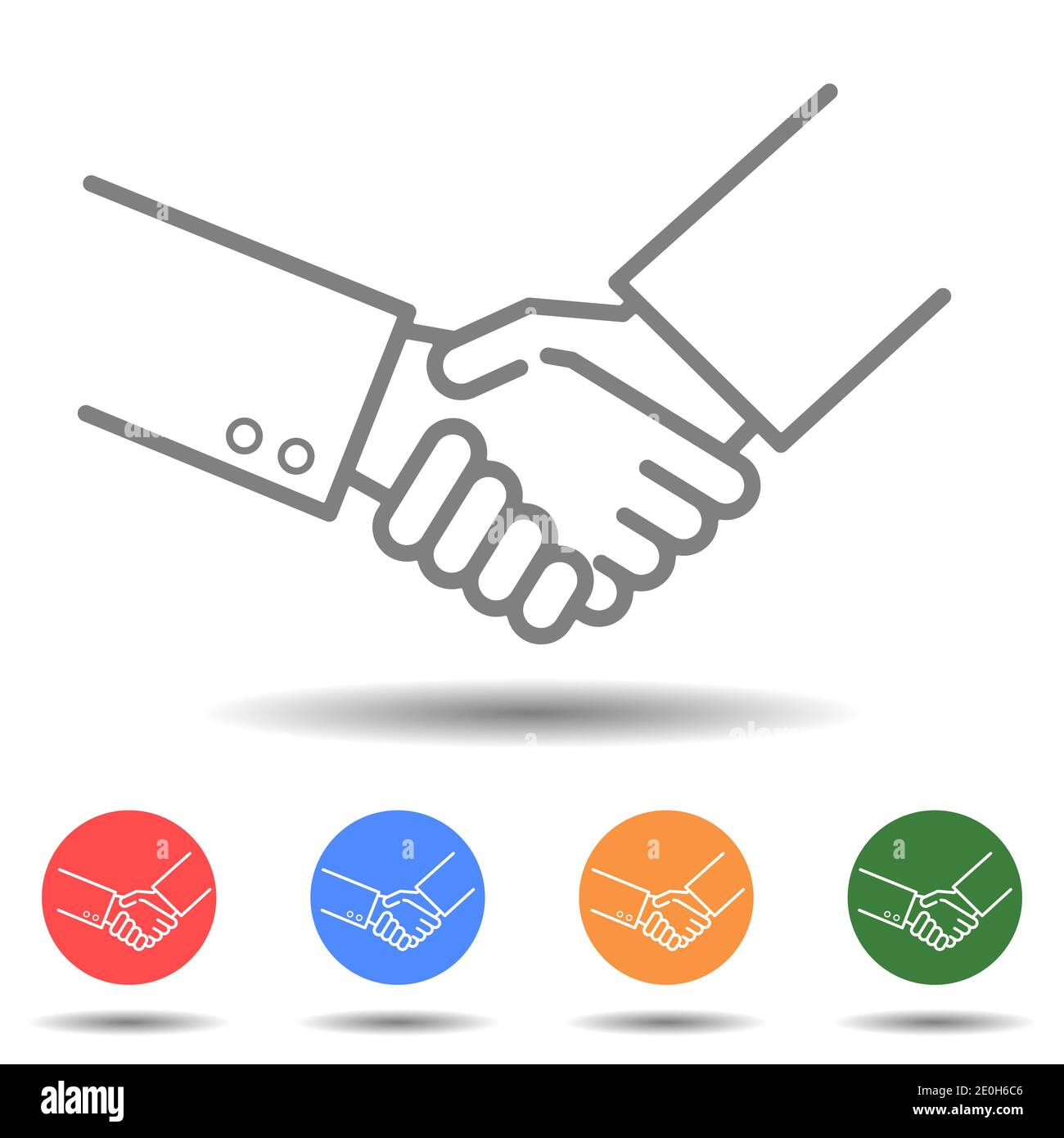 People handshake letter logo hi-res stock photography and images - Alamy