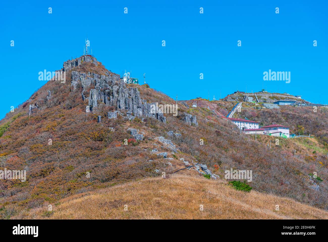 Peaks of Mudeungsan national park near Gwangju, Republic of Korea Stock ...