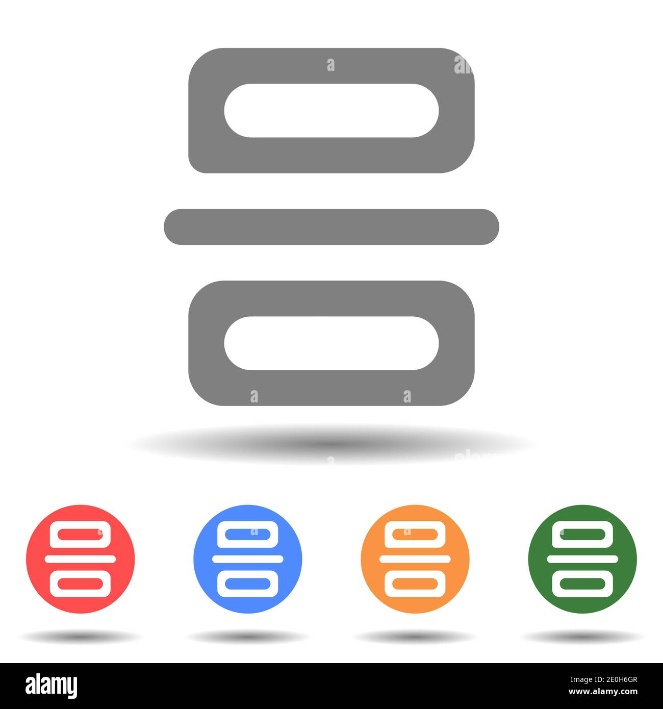 Center alignment icon vector isolated Stock Vector Image & Art - Alamy