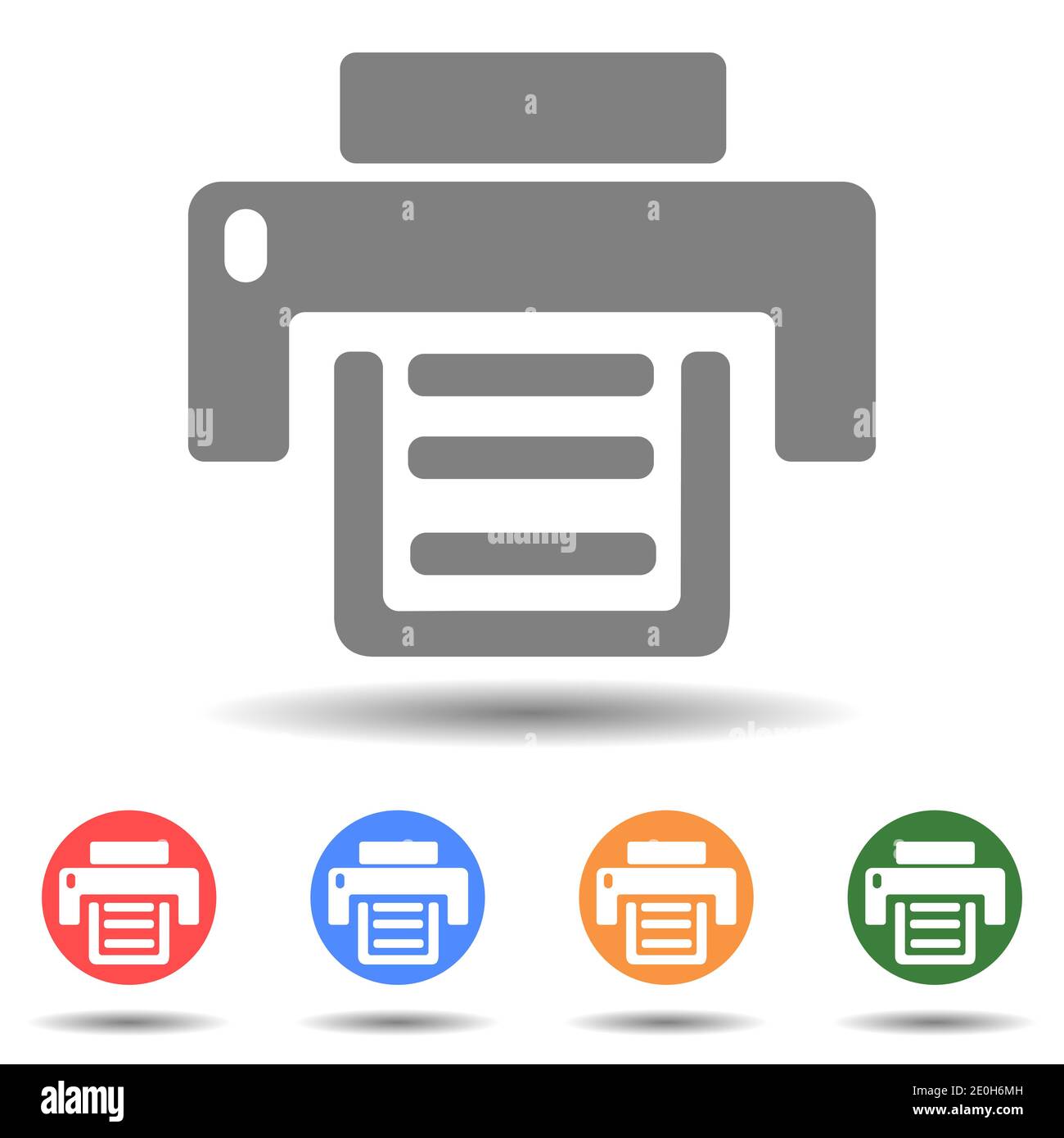 Printer line icon vector isolated Stock Vector Image & Art - Alamy