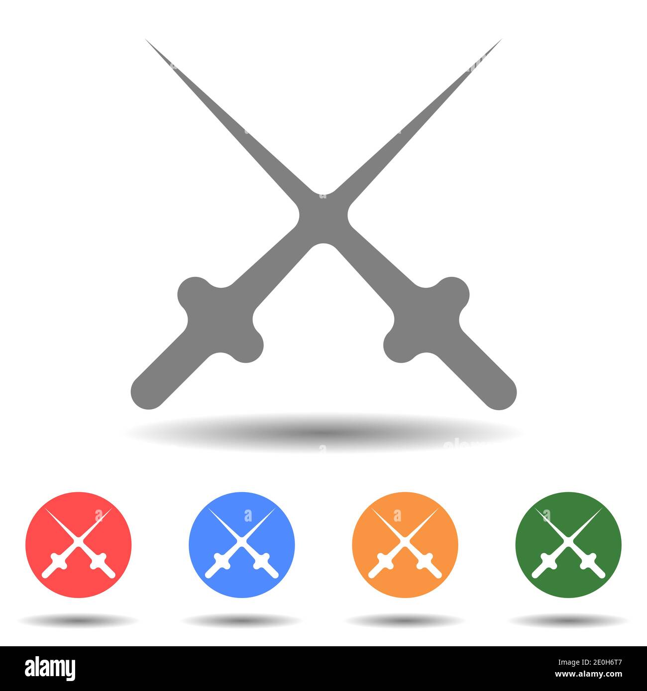Crossed swords vector hi-res stock photography and images - Alamy
