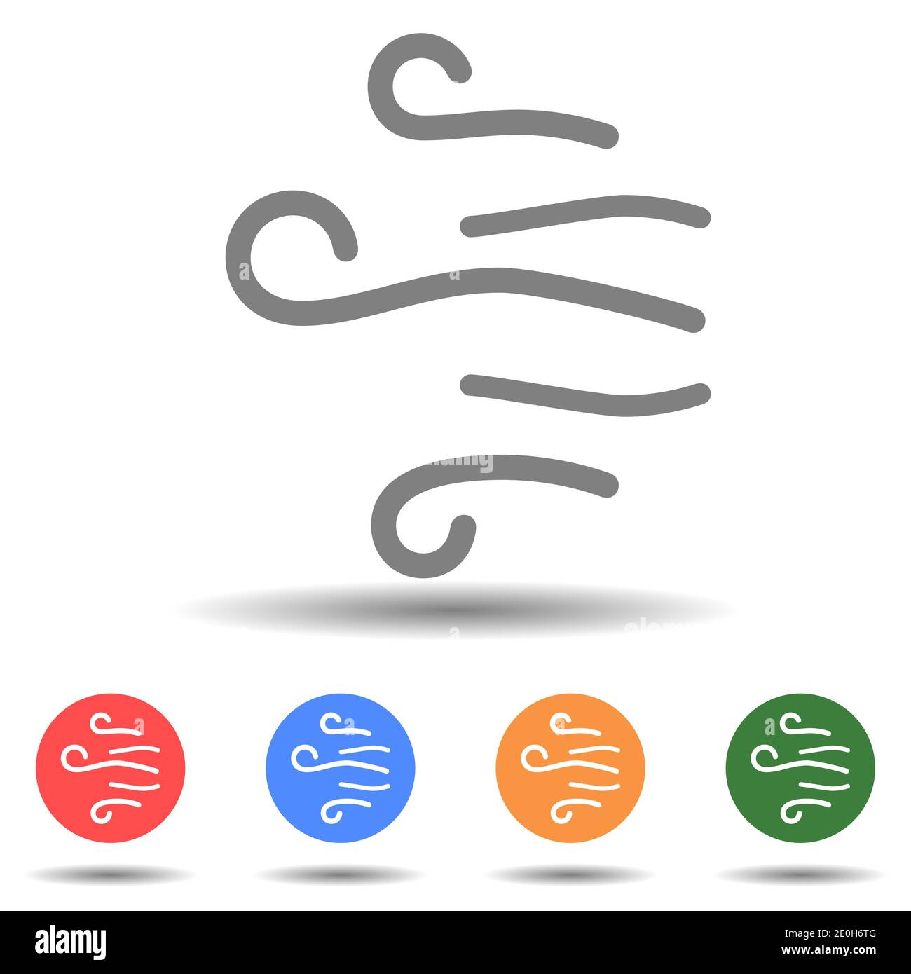 Wind icon vector in flat style Stock Vector Image & Art - Alamy