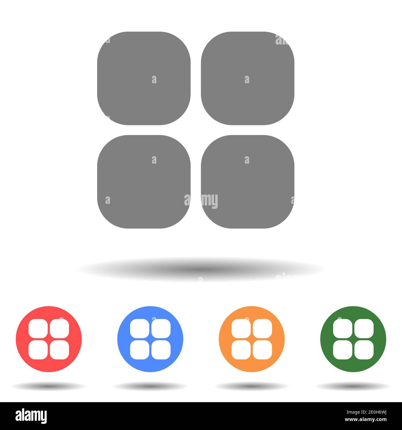 Navigation buttons vector icon isolated Stock Vector Image & Art - Alamy