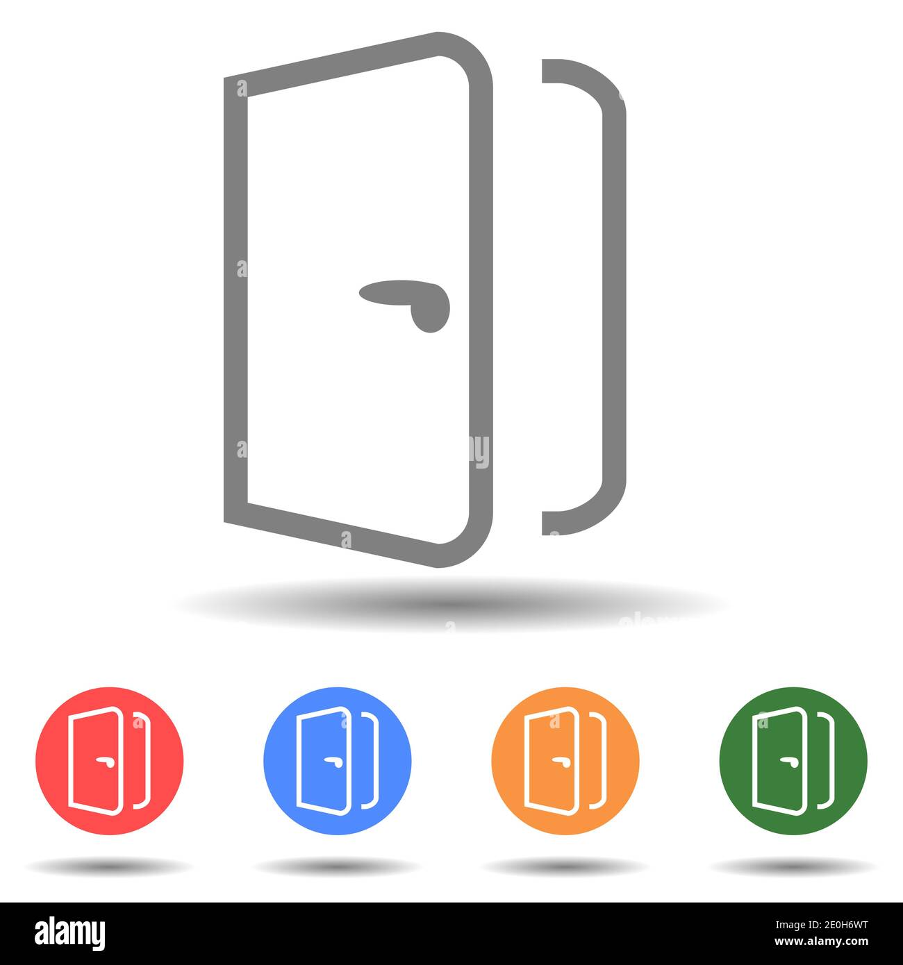 Open door frame icon. Entrance symbol vector icon Stock Vector Image ...