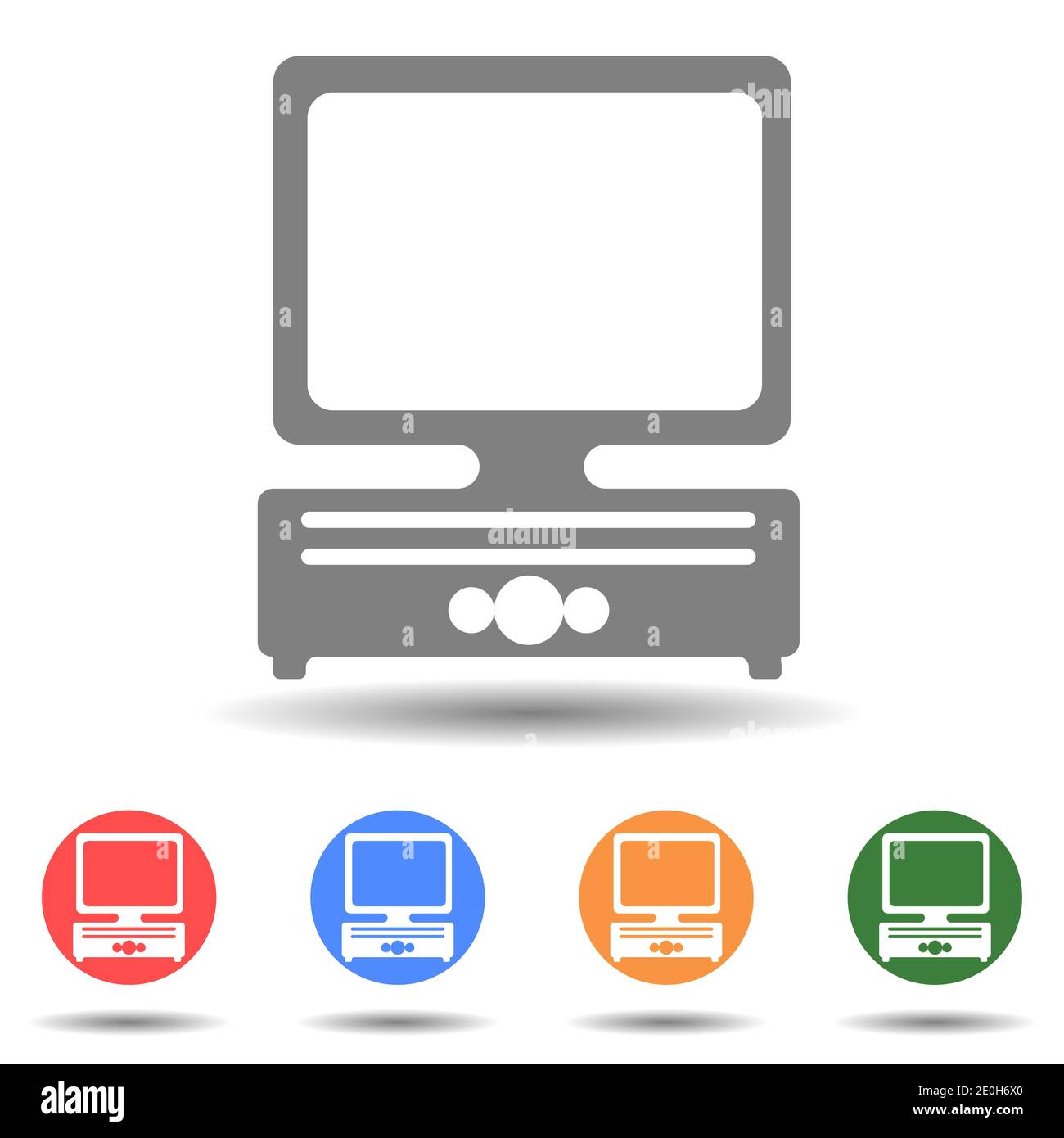 TV base bottom icon vector Stock Vector Image & Art - Alamy