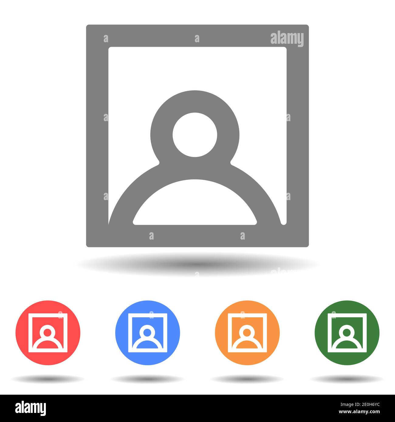 User avatar icon vector in the rectangle Stock Vector Image & Art - Alamy