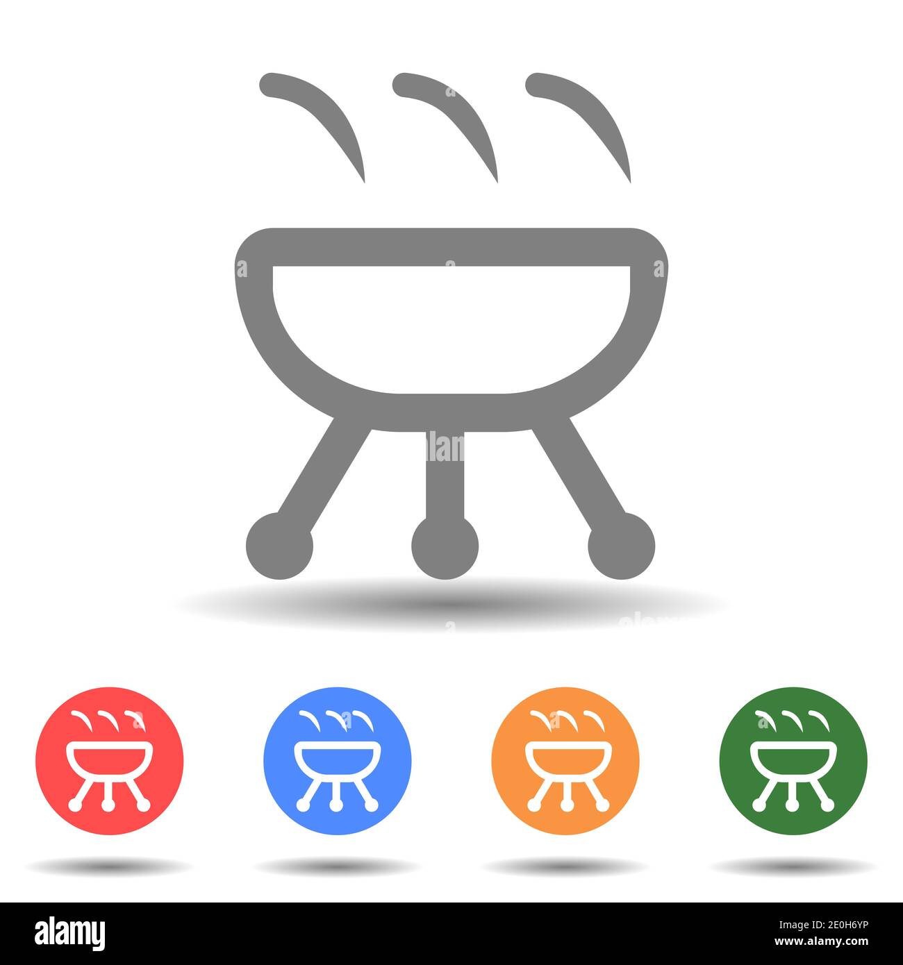 Barbecue vector icon in linear style Stock Vector Image & Art - Alamy
