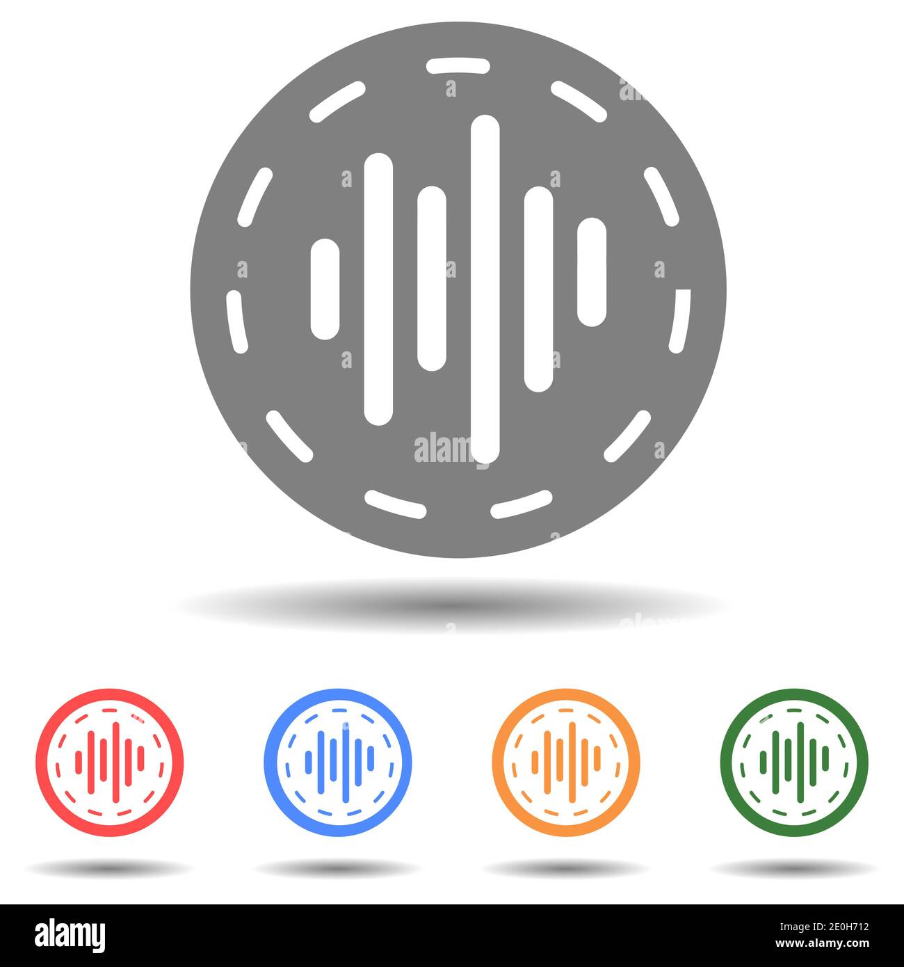 Waveform in circle vector, waves as equalizer Stock Vector Image & Art ...