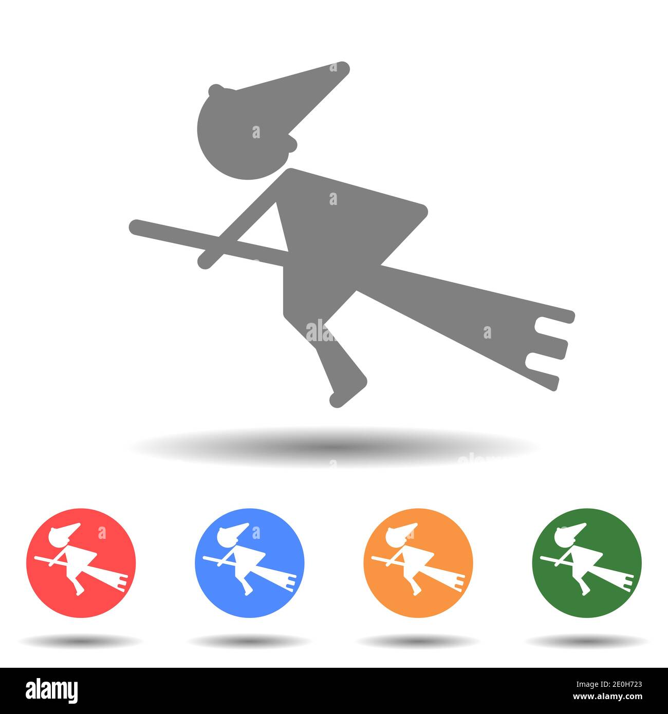 Witch flight Stock Vector Images - Alamy