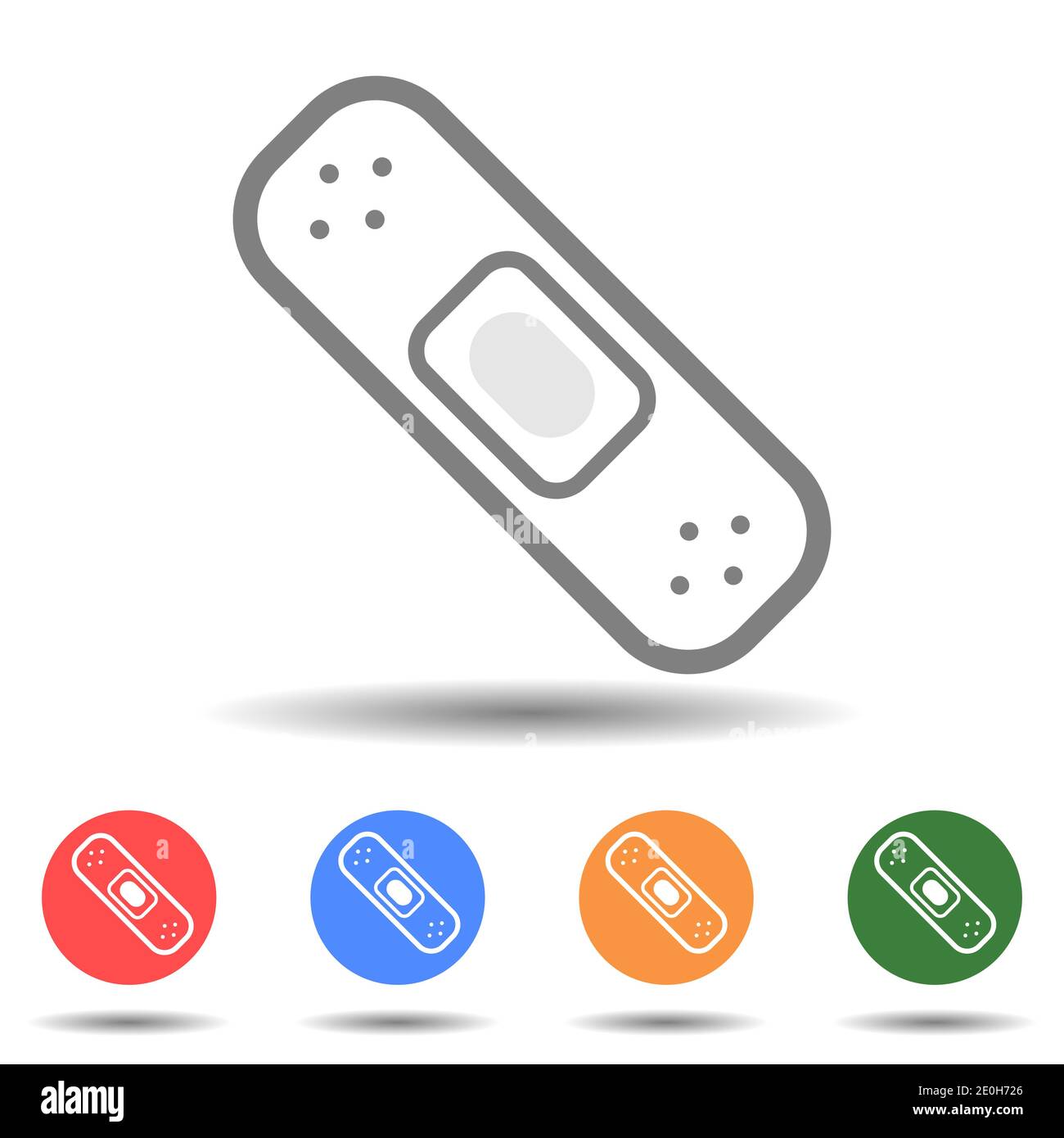 Adhesive bandage medical plaster vector icon Stock Vector Image & Art ...