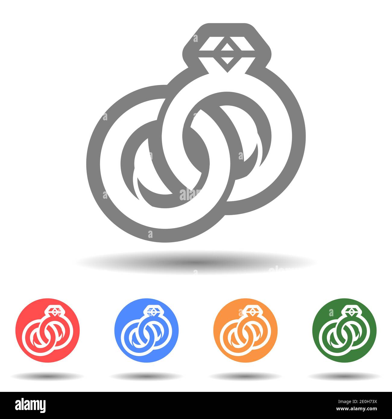 Bonded rings vector vectors Stock Vector Images - Alamy