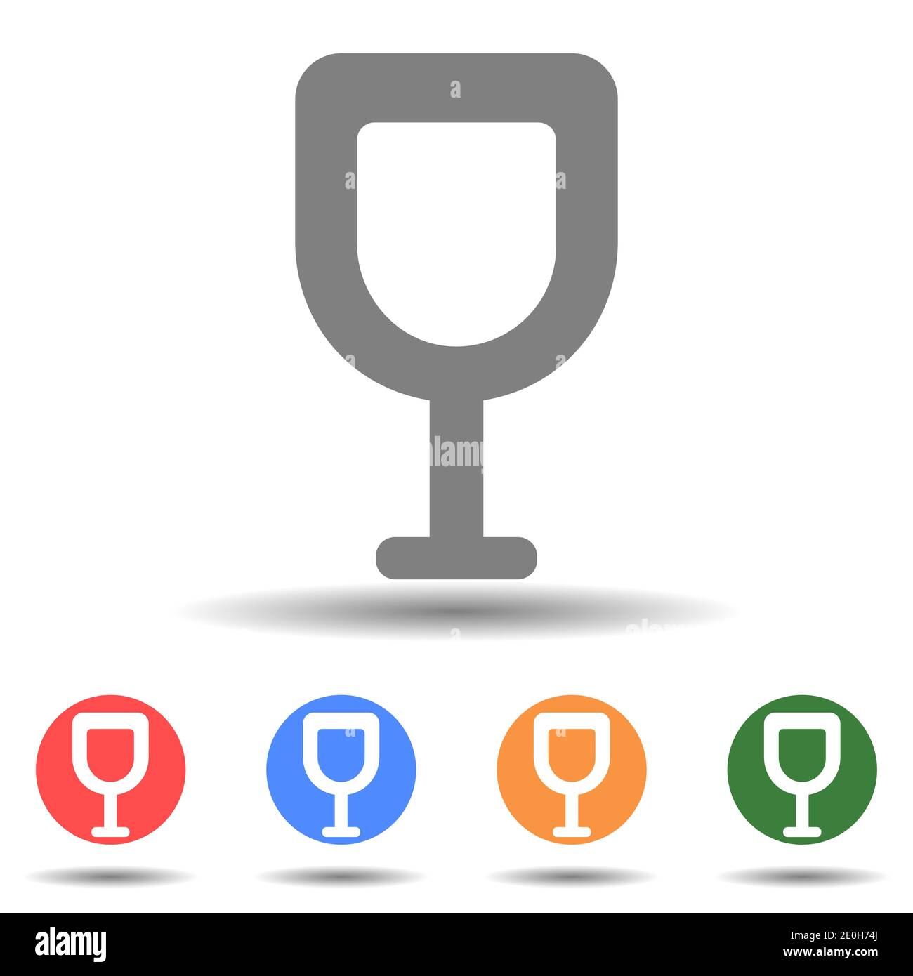 Wine glass icon, drink glass vector Stock Vector Image & Art - Alamy