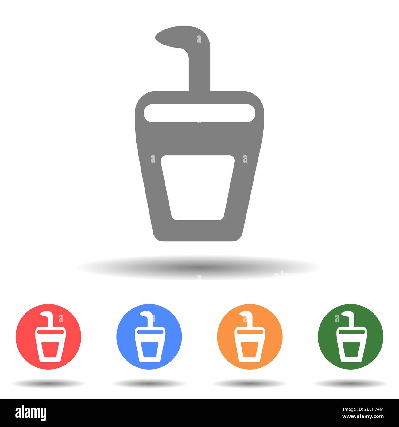 Plastic cocktail drink cup vector isolated Stock Vector Image & Art - Alamy