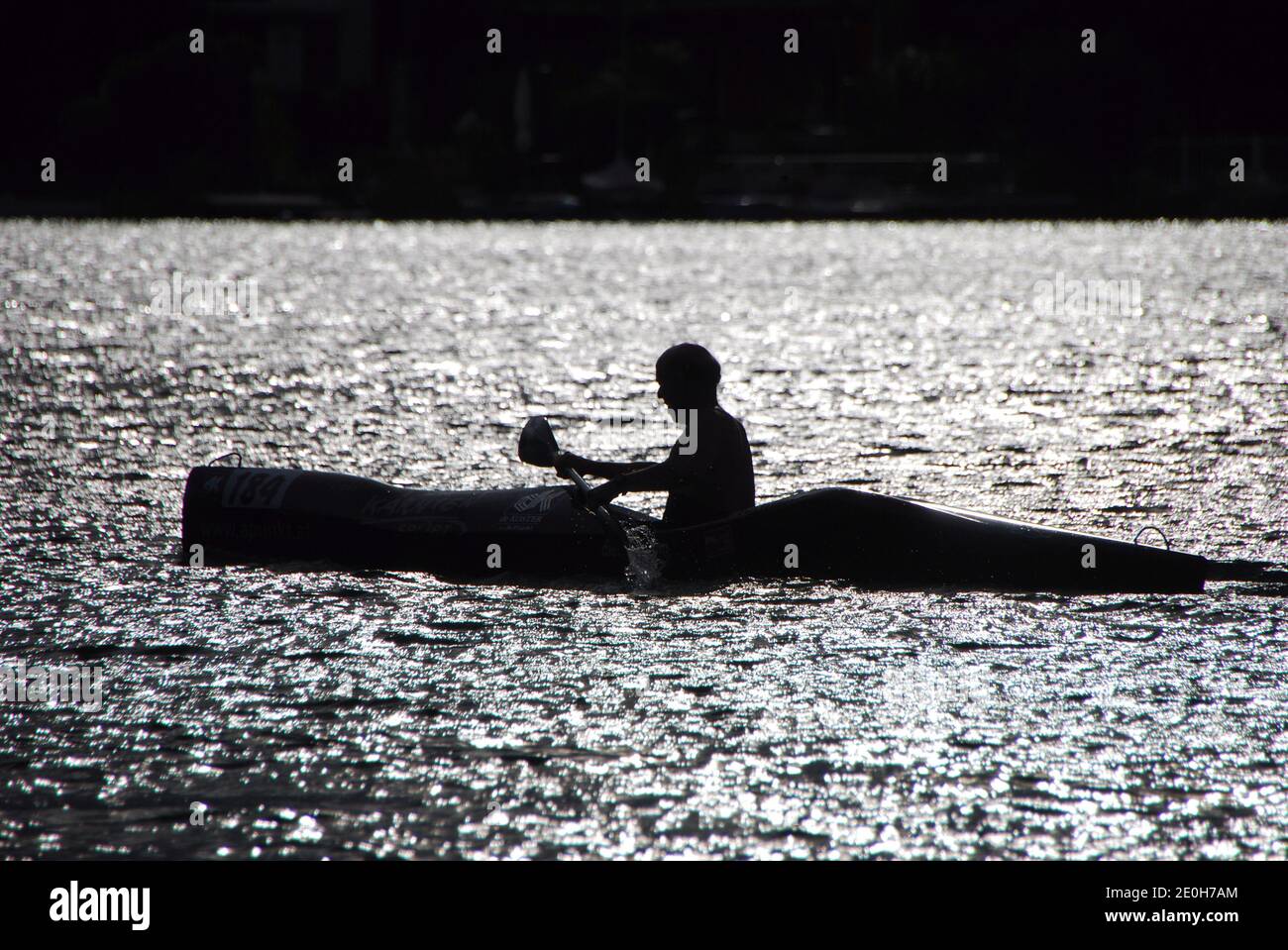 Caucasian canoeist hi-res stock photography and images - Alamy