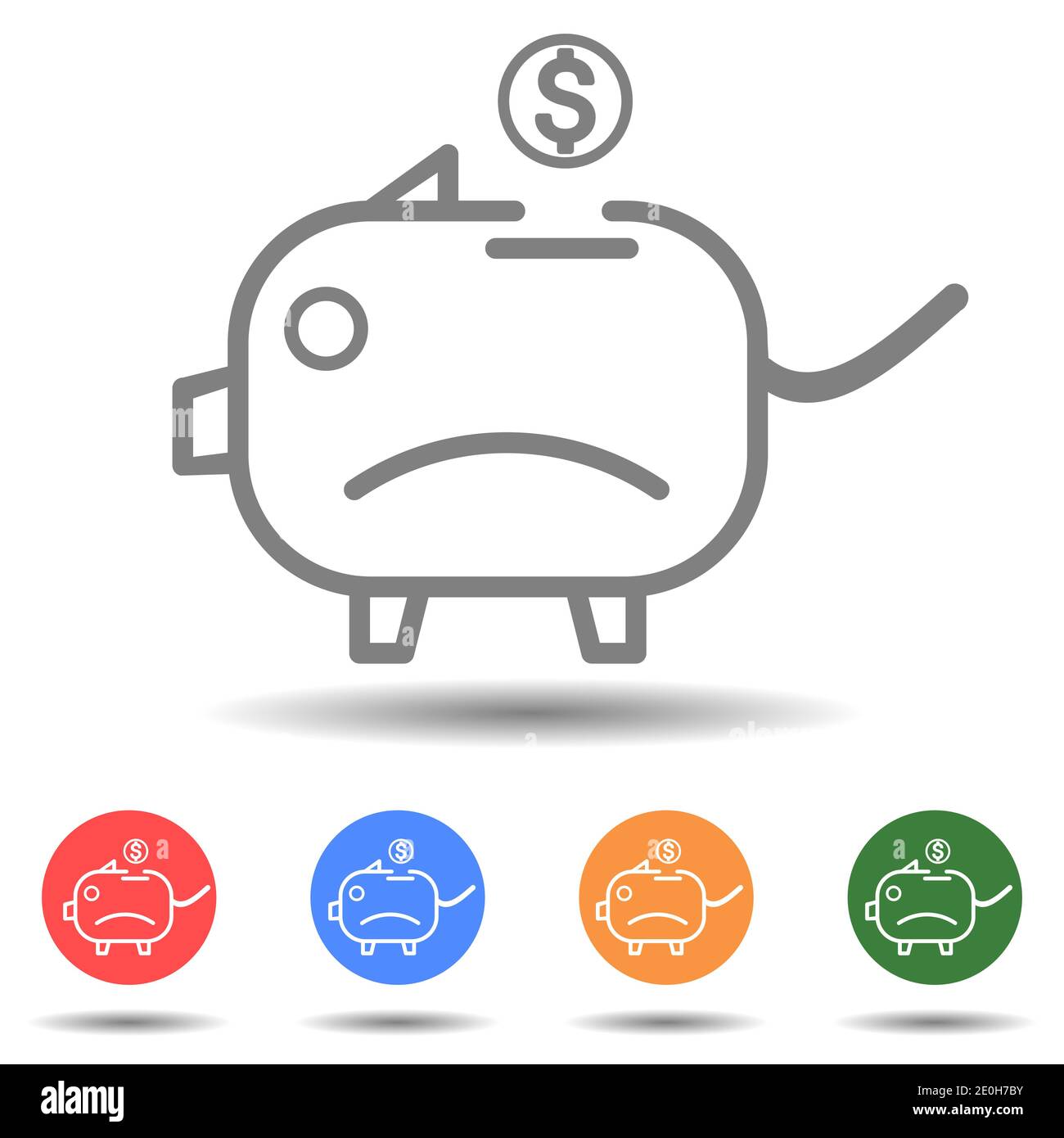 Piggy bank, money saving vector Stock Vector Image & Art - Alamy