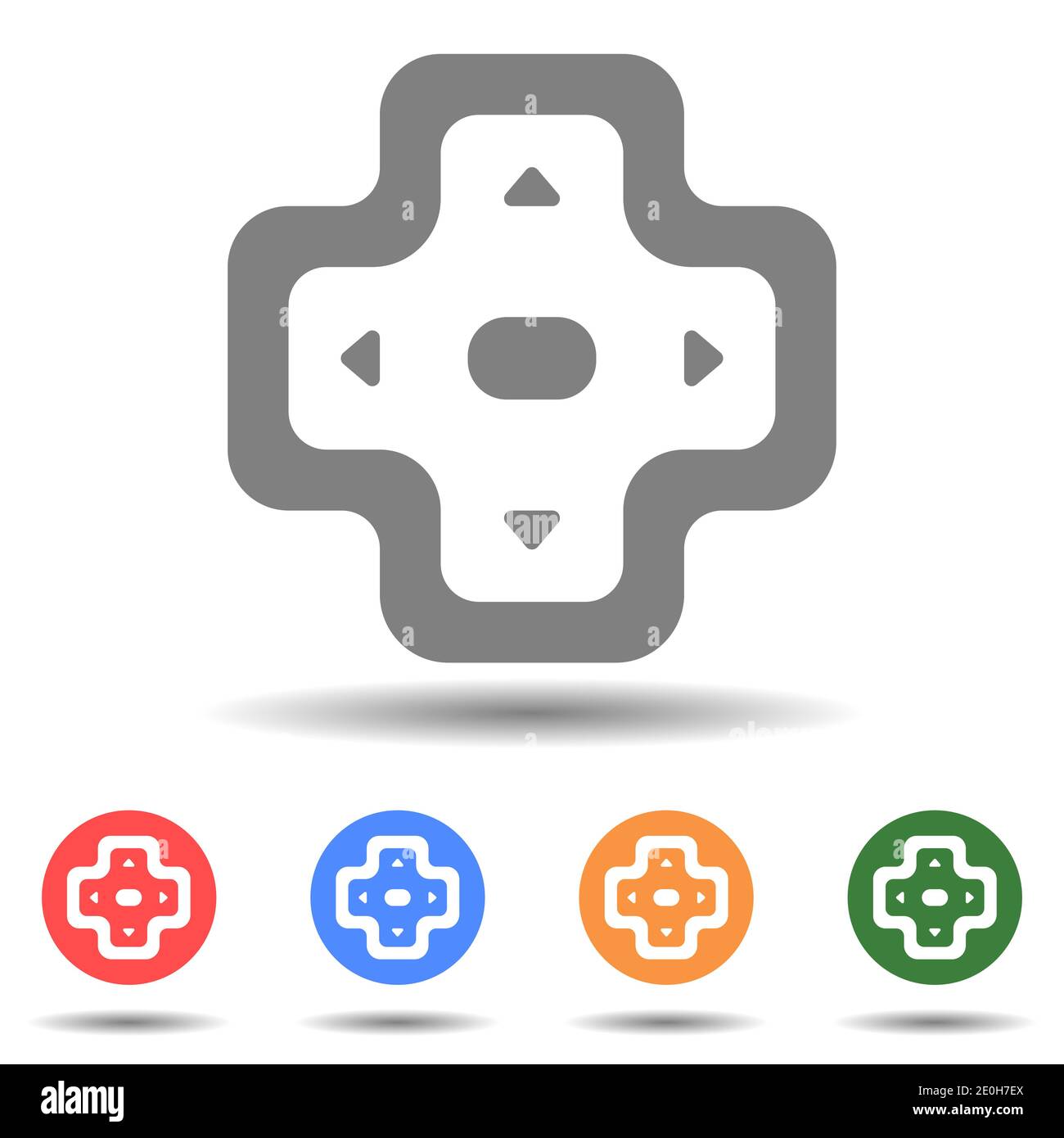 Gamepad console controller button vector icon Stock Vector Image & Art ...