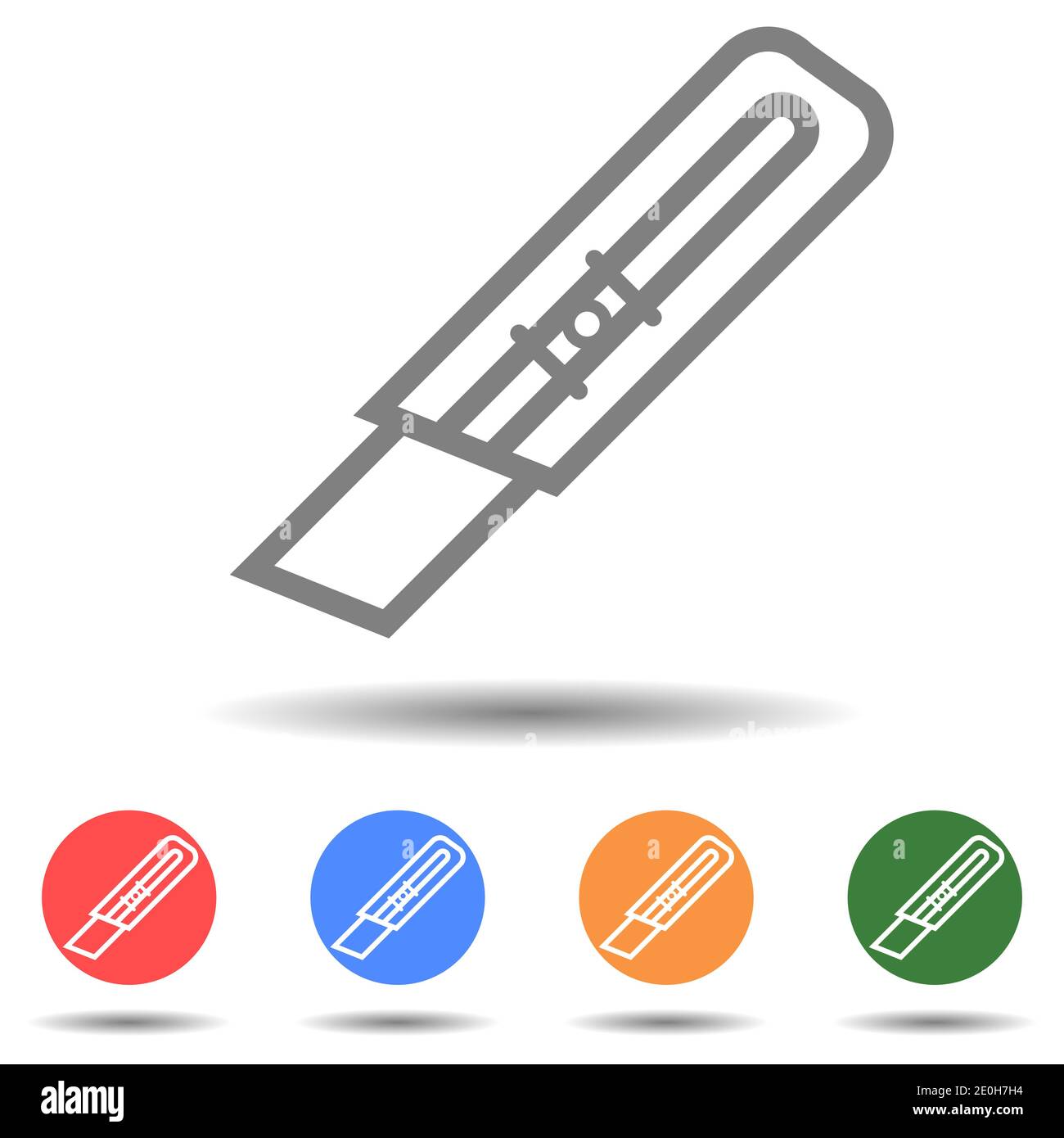 Cutter knife vector icon isolated Stock Vector Image & Art - Alamy