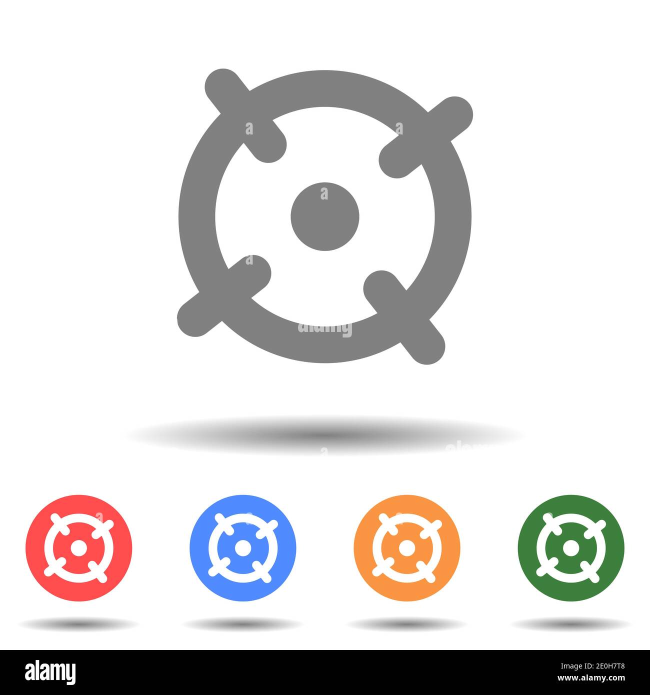 Target icon vector in simple style Stock Vector Image & Art - Alamy