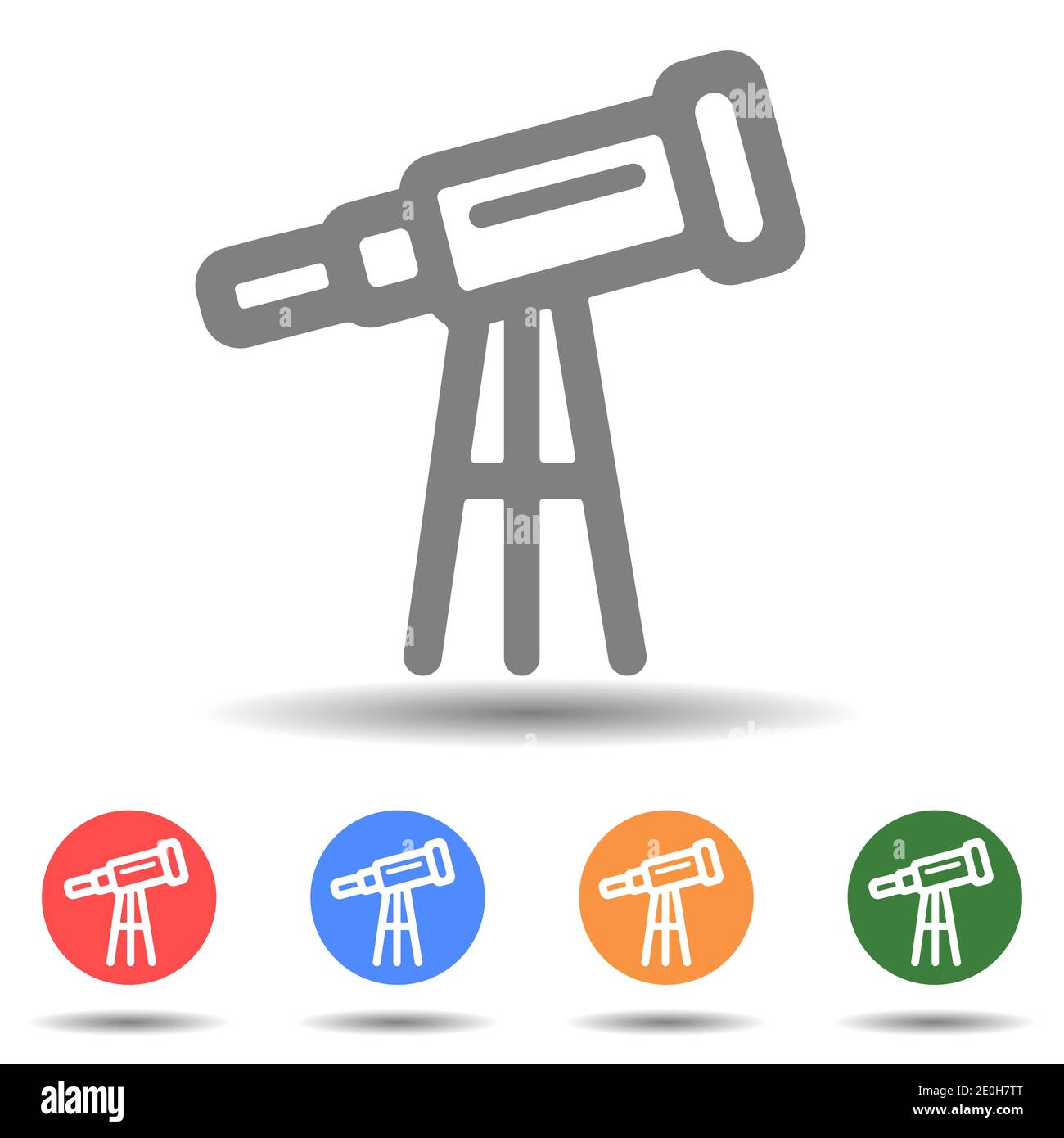 Telescope vector icon, science concept Stock Vector Image & Art - Alamy